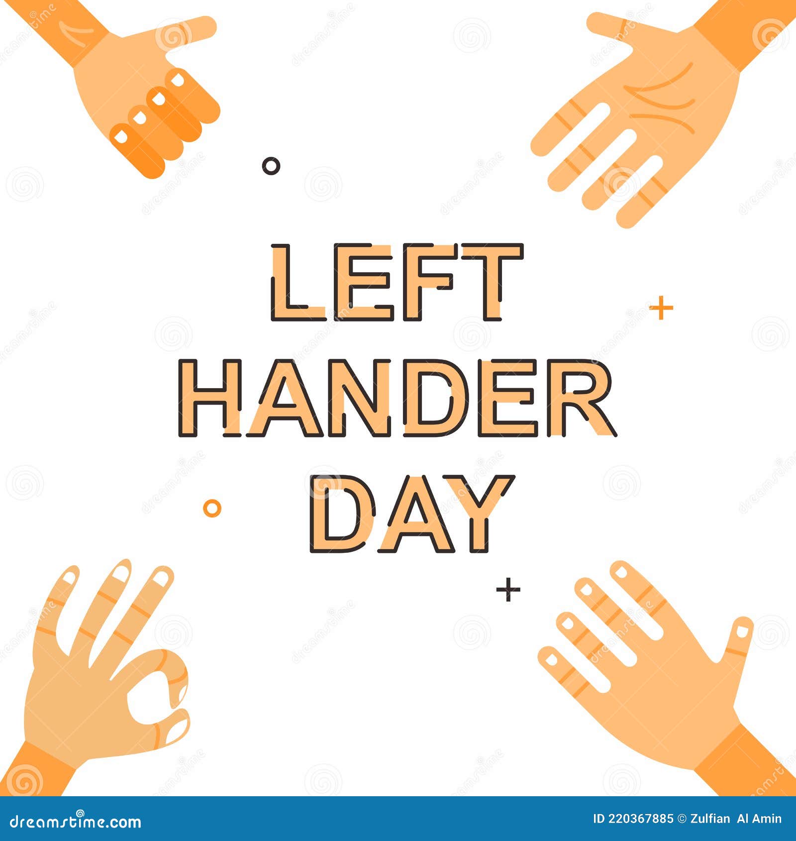 Left Hand with Different Gesture Illustration. Stock Vector ...