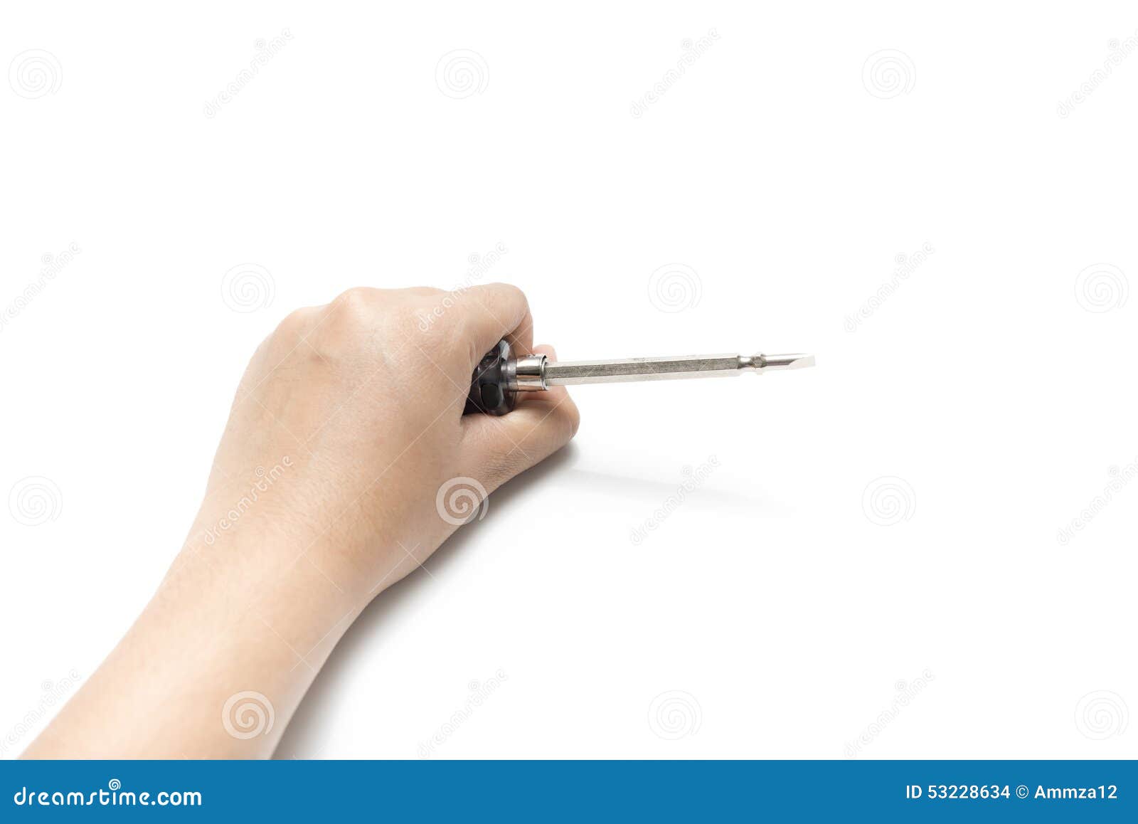 Left Hand Holding Screwdriver Stock Photo - Image of worker, repair ...