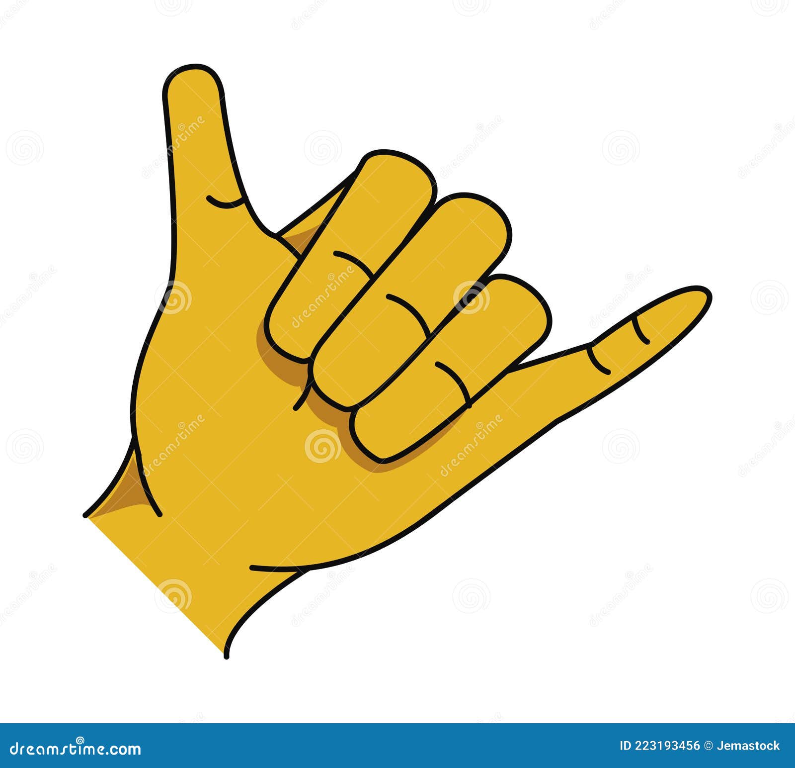 Left hand symbol stock vector. Illustration of symbol - 223193456