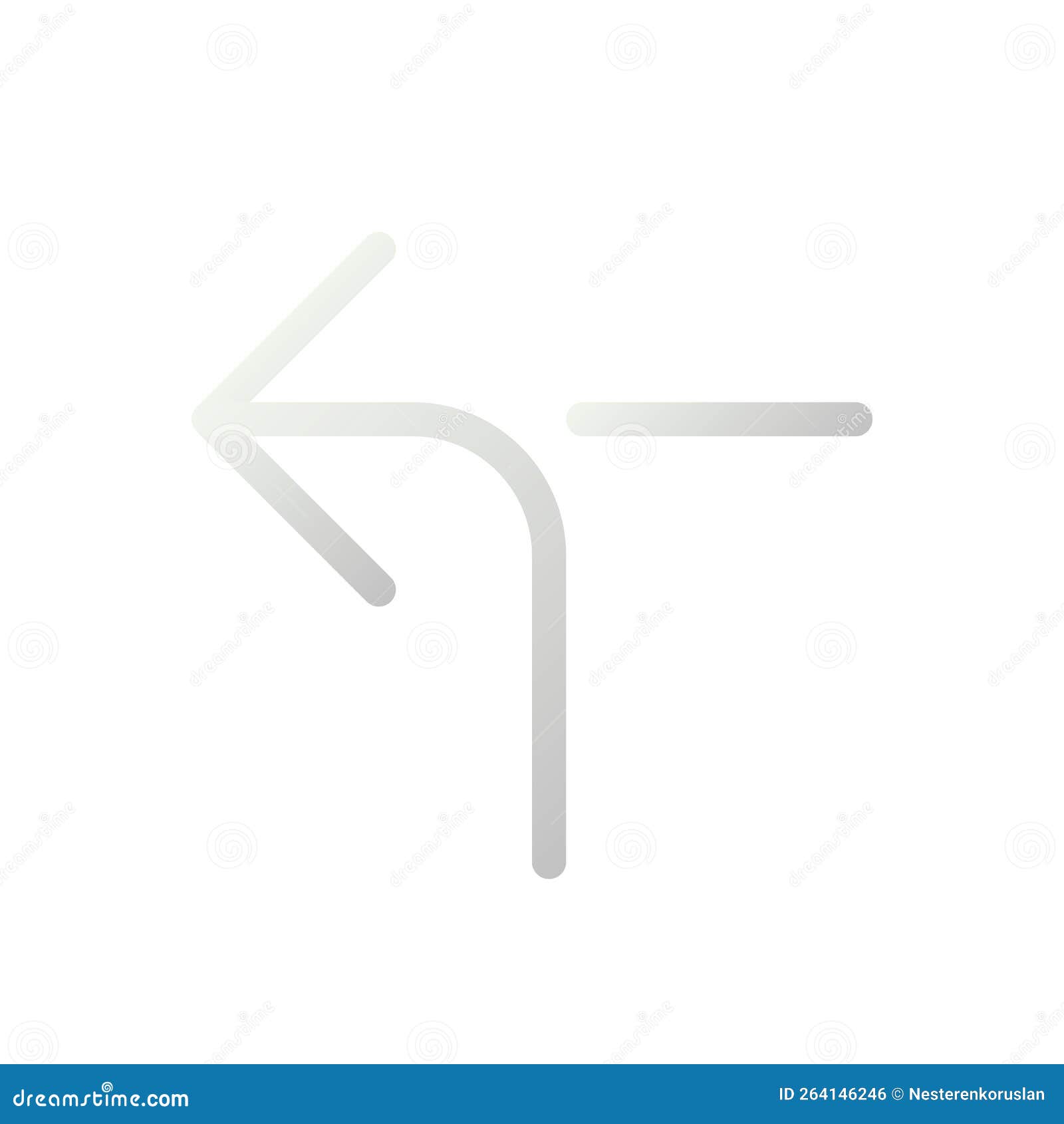 Left Horizontal Alignment Sign Flat Gradient Two-color Ui Icon Stock ...