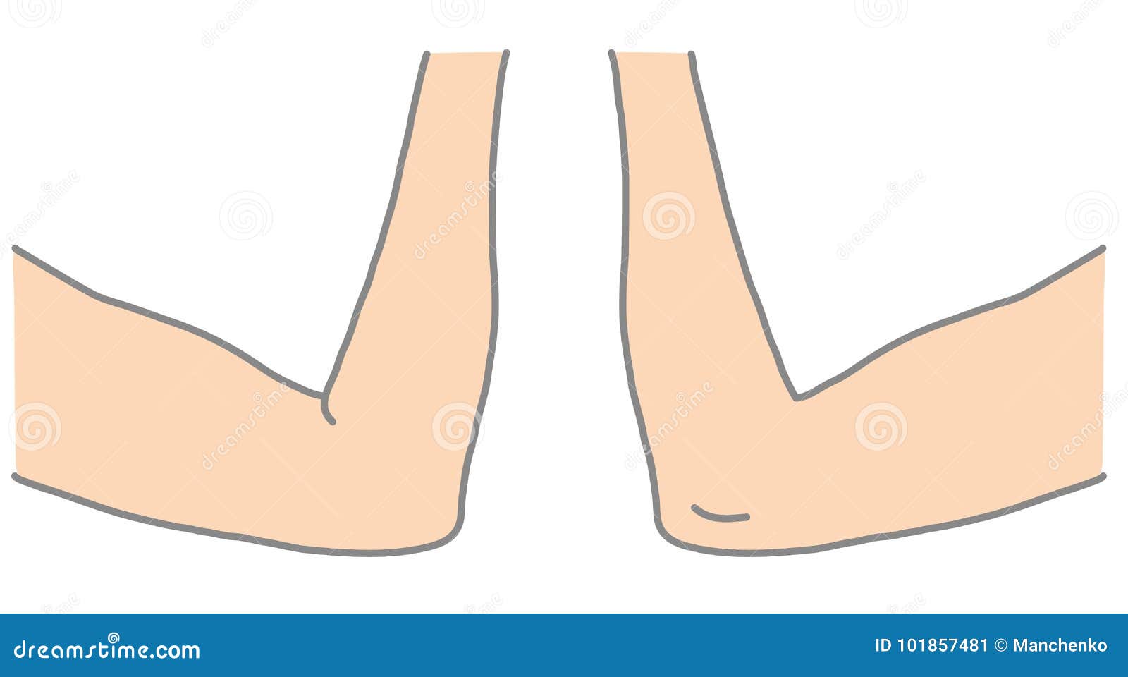 Left Human Elbow stock vector. Illustration of medical - 101857481