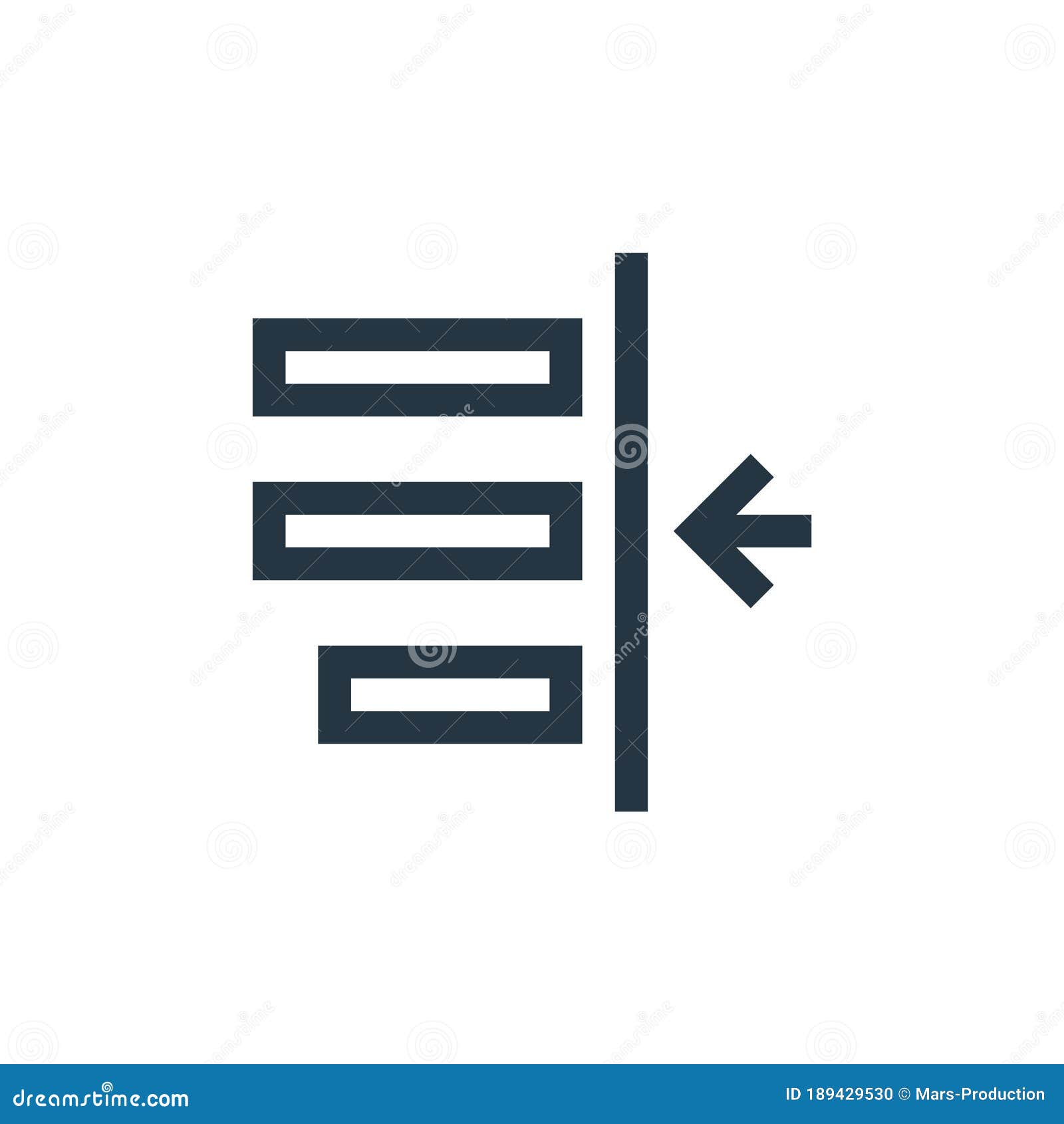Indent Vector Icon On White Background Flat Vector Indent Icon Symbol