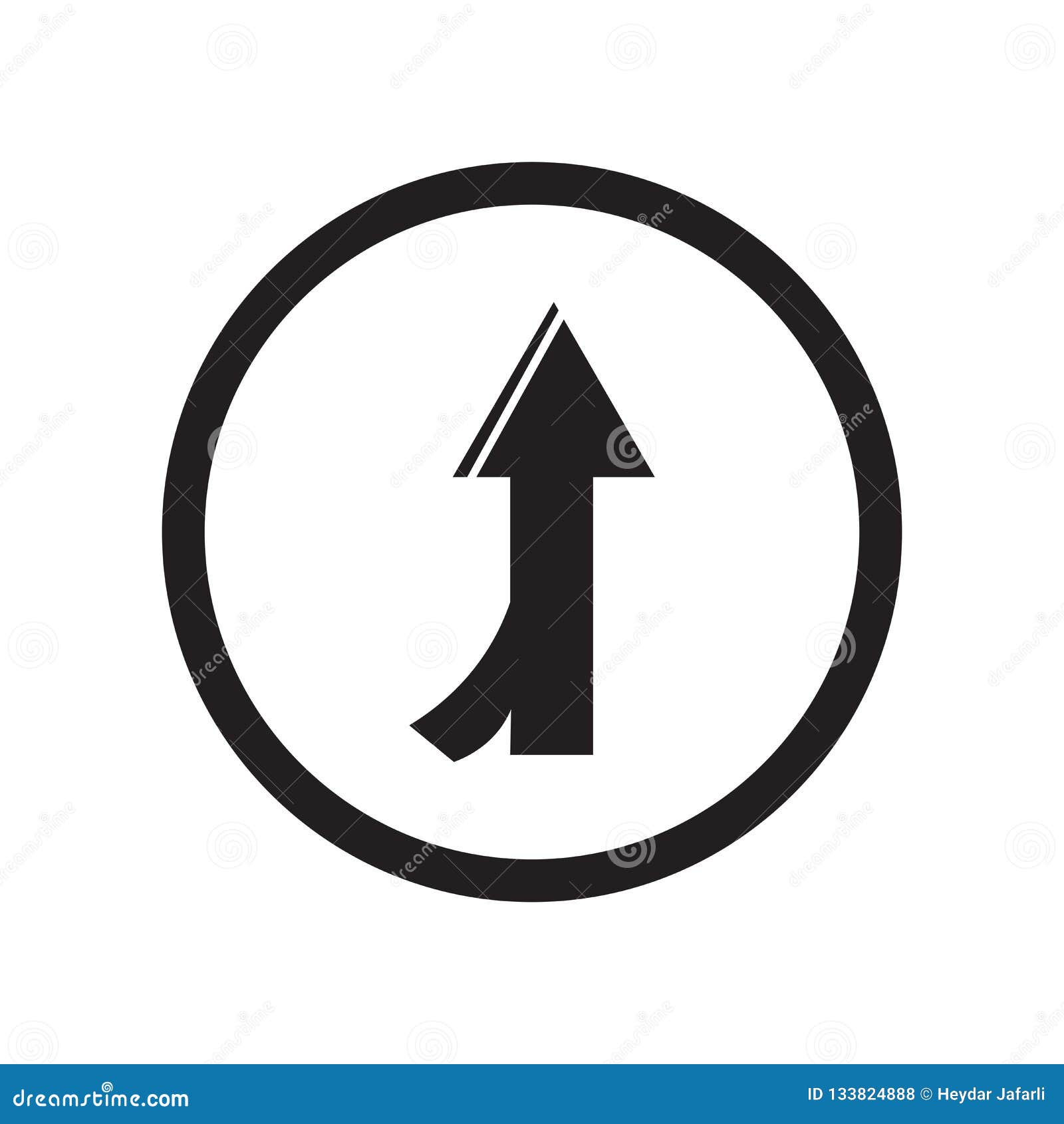 Left Intersection Icon Vector Sign and Symbol Isolated on White ...