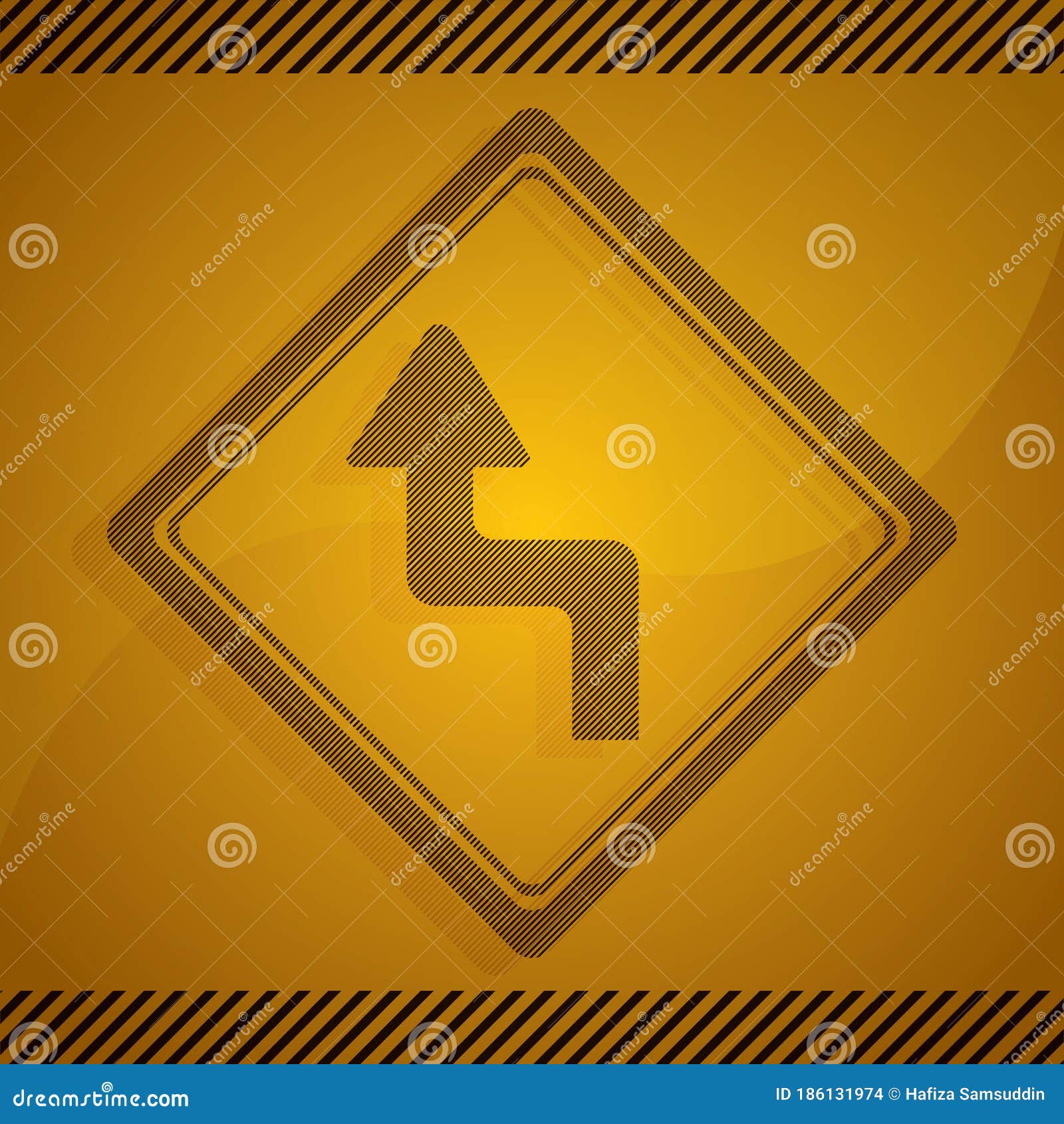 Left Reverse Sign. Vector Illustration Decorative Design Stock ...