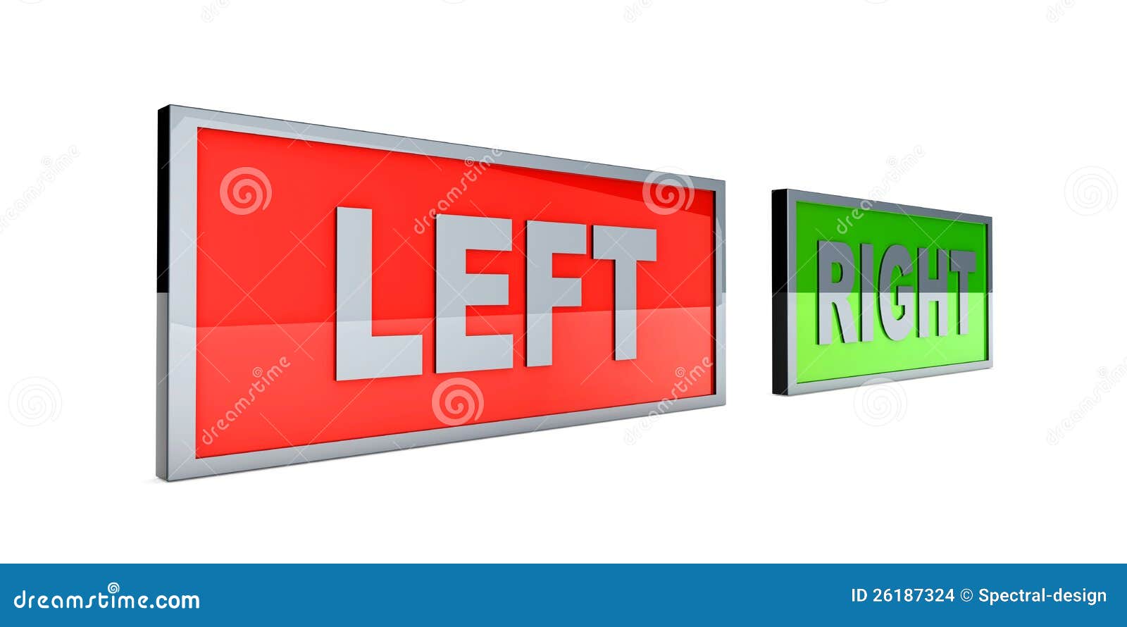 Left and right stock illustration. Illustration of choice - 26187324