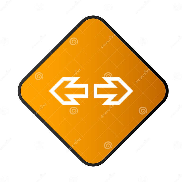 Left and Right Arrow Button with Rectangular Frame 04 Stock Vector ...
