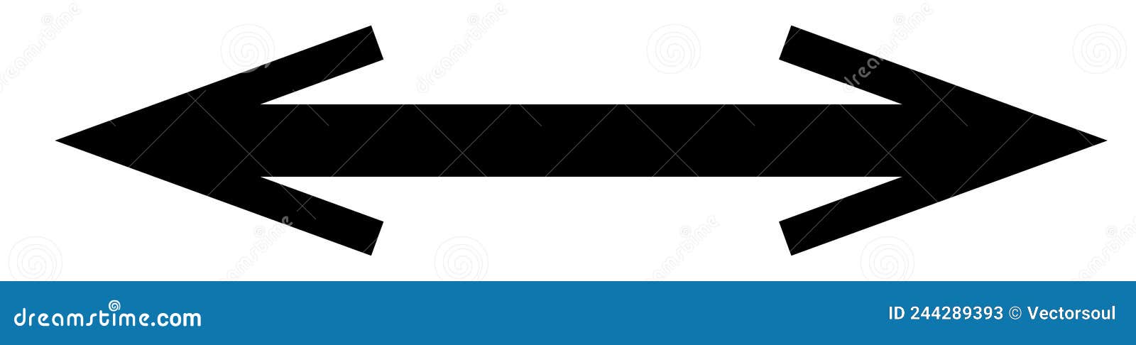 Left And Right Arrow Pointer Cursor In Opposite Direction Intersection Navigation Forward