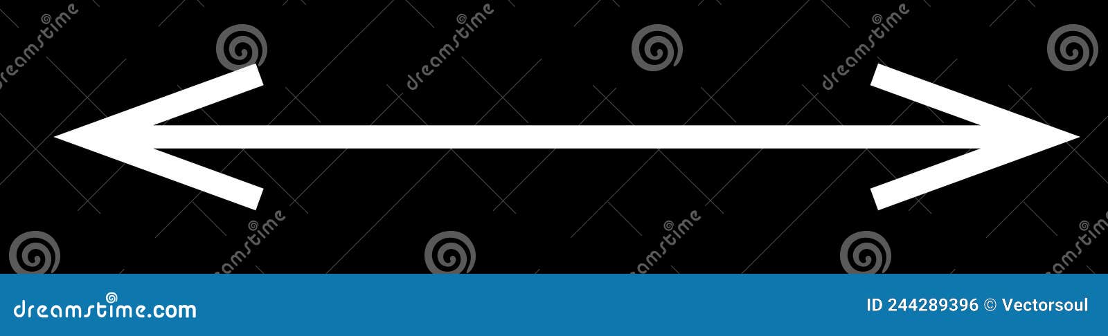 Left and Right Arrow, Pointer, Cursor in Opposite Direction. Intersection, Navigation, Forward ...