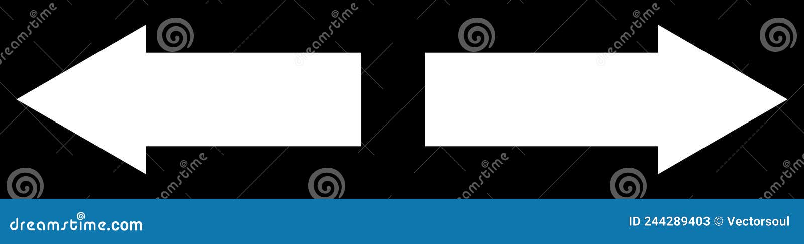 Left and Right Arrow, Pointer, Cursor in Opposite Direction ...