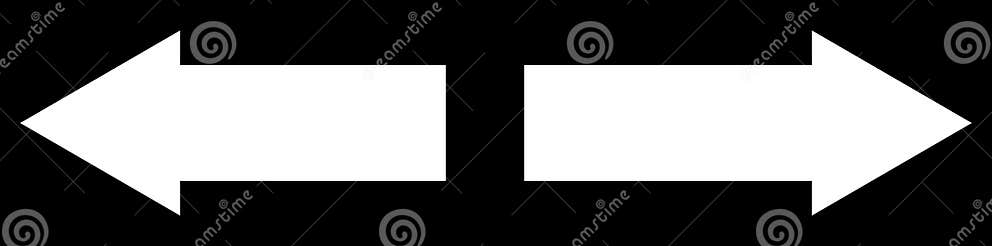 Left and Right Arrow, Pointer, Cursor in Opposite Direction ...