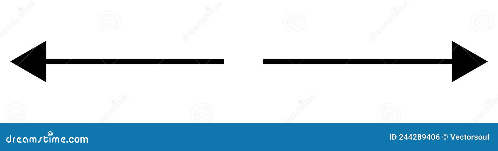 Left and Right Arrow, Pointer, Cursor in Opposite Direction. Intersection, Navigation, Forward ...