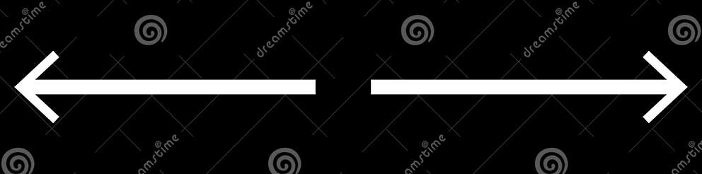 Left and Right Arrow, Pointer, Cursor in Opposite Direction ...