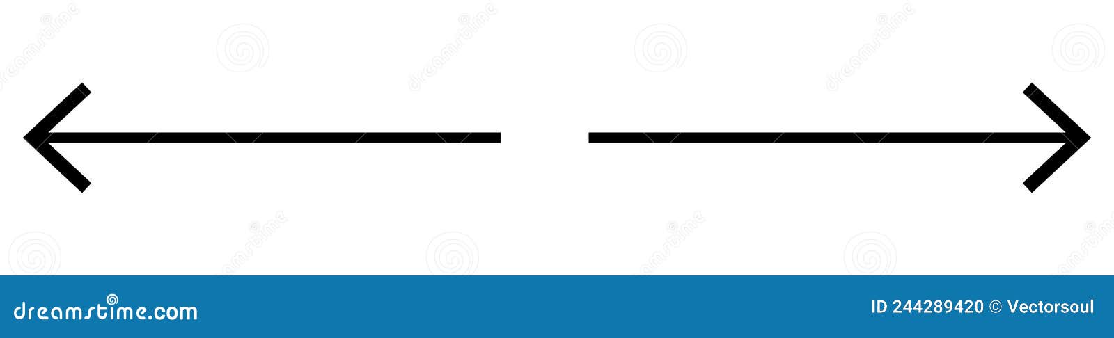 Left And Right Arrow Pointer Cursor In Opposite Direction Intersection Navigation Forward