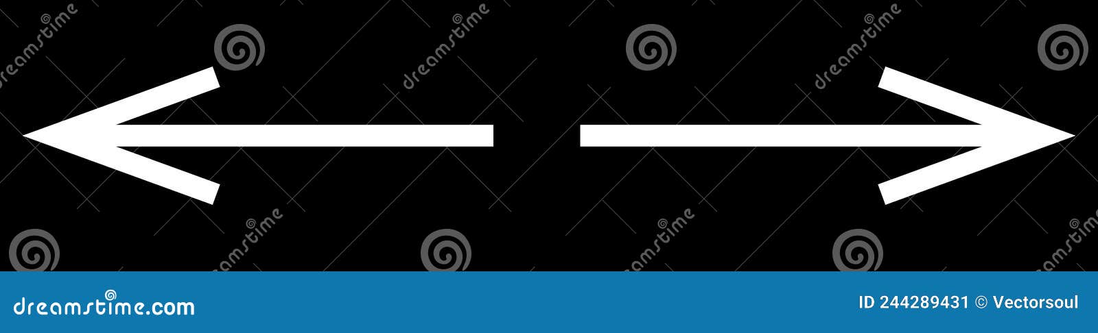 Left and Right Arrow, Pointer, Cursor in Opposite Direction ...