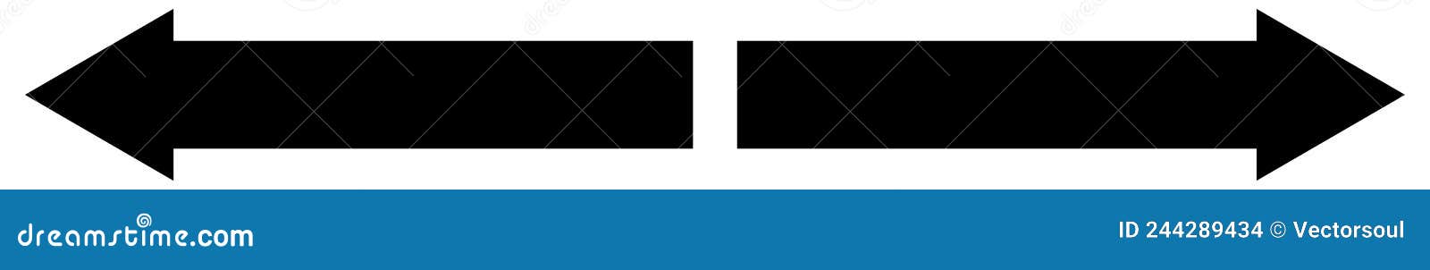 Left and Right Arrow, Pointer, Cursor in Opposite Direction. Intersection, Navigation, Forward ...