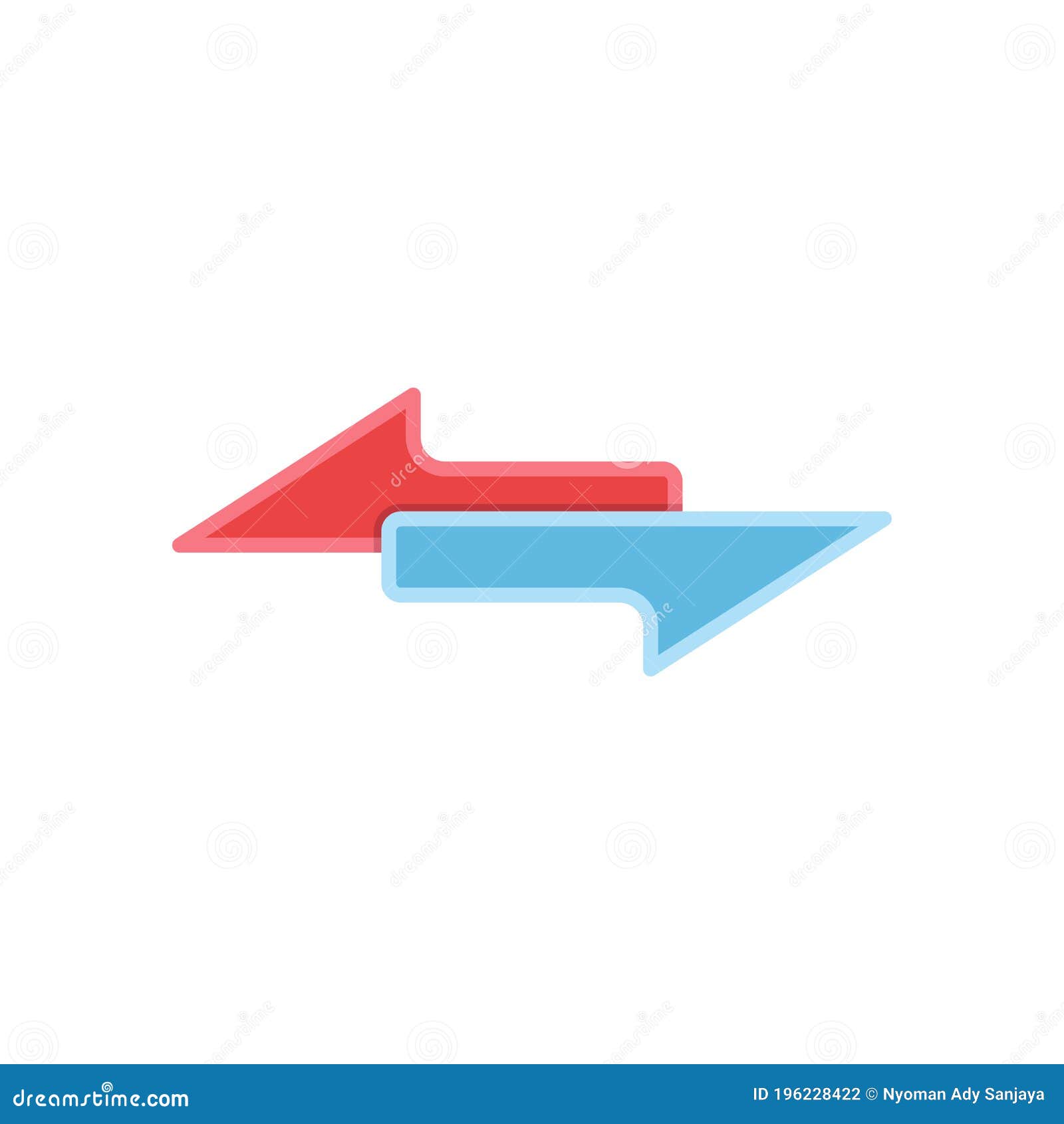 Left and Right Arrows Vector Icon Symbol Isolated on White Background ...