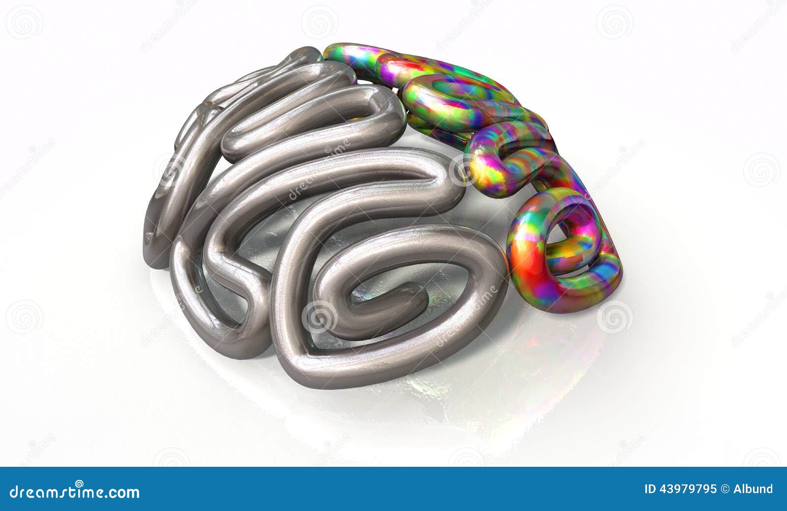 Left and Right Brain Concept Stock Illustration - Illustration of ...