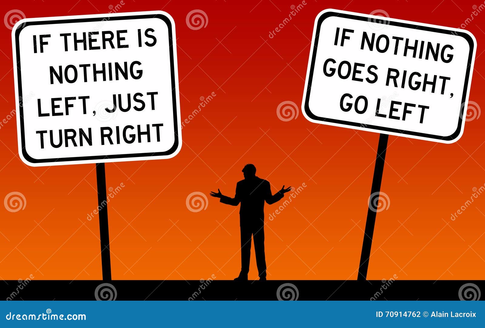 Left right stock illustration. Illustration of feelings - 70914762