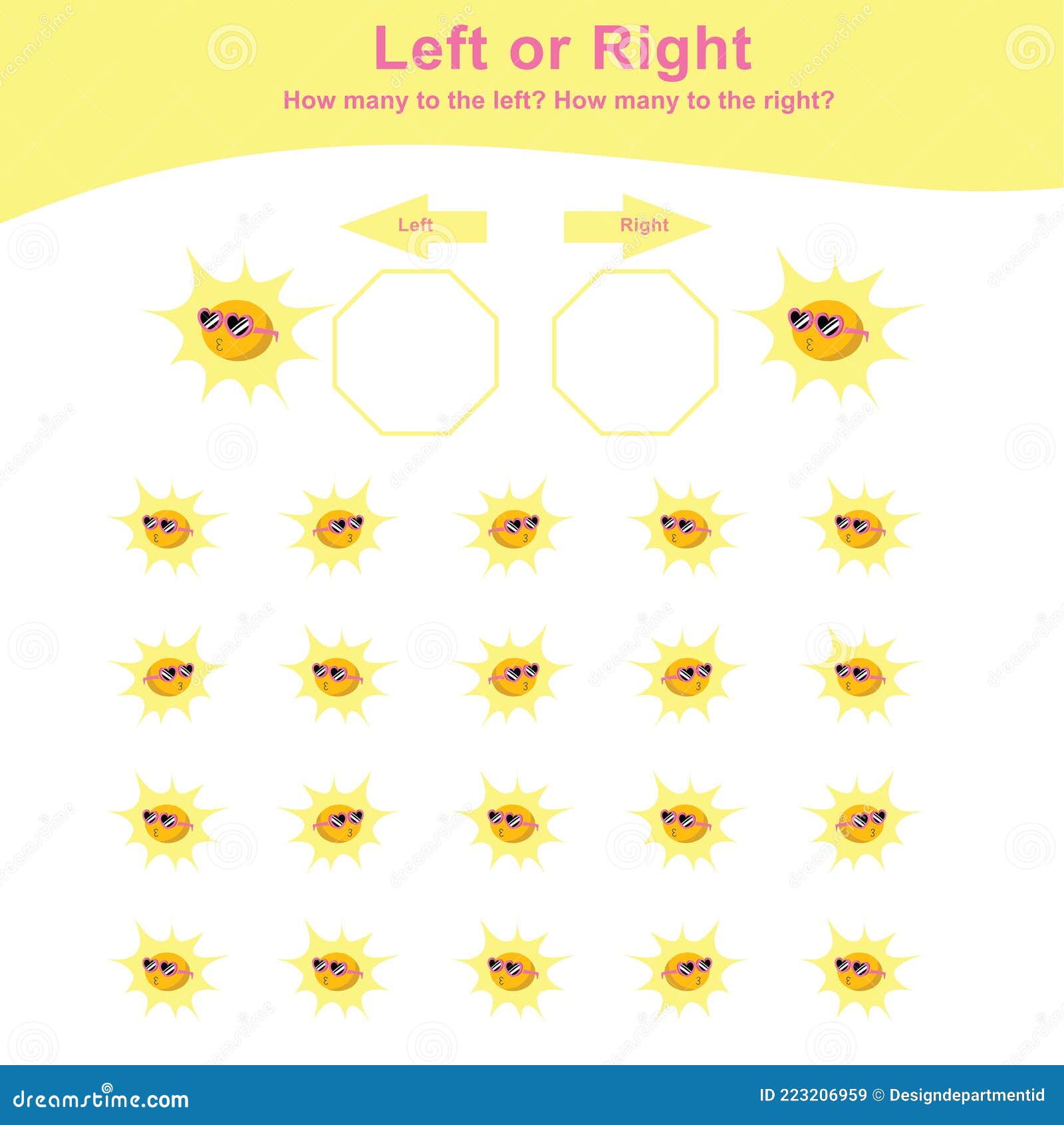 Left or Right Game for Preschool Children. Educational Printable Math ...
