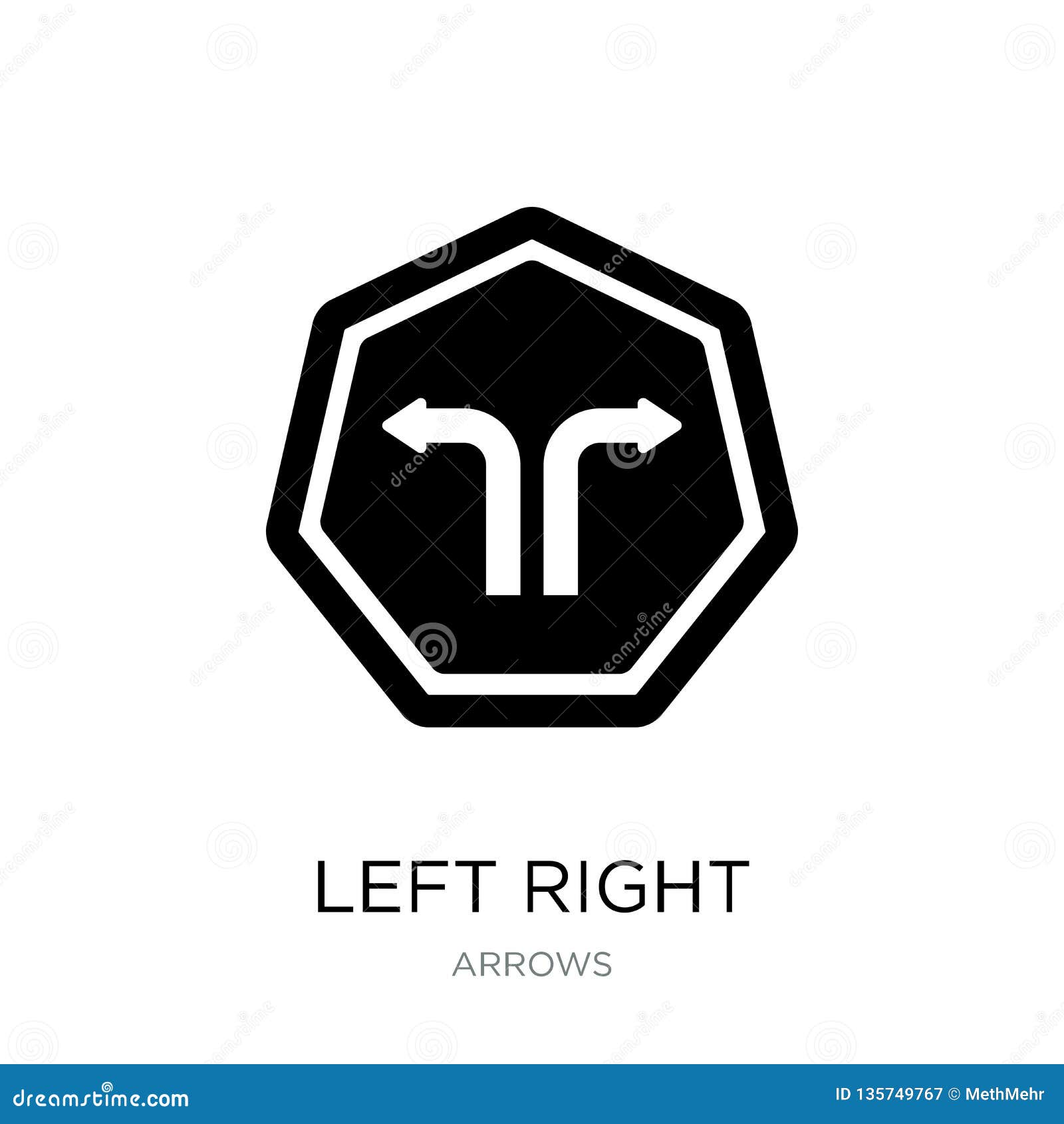 Left Right Icon in Trendy Design Style. Left Right Icon Isolated on ...