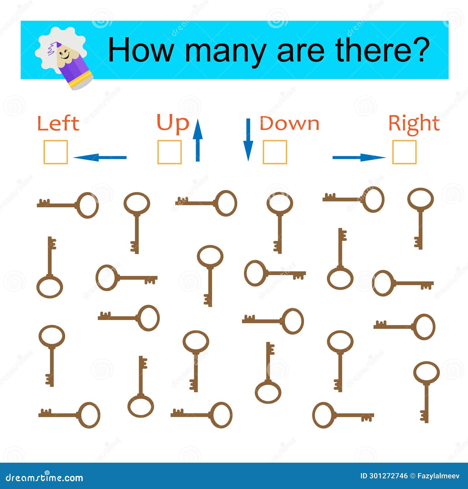 Left or Right. Logic Game for Kids Stock Vector - Illustration of play ...