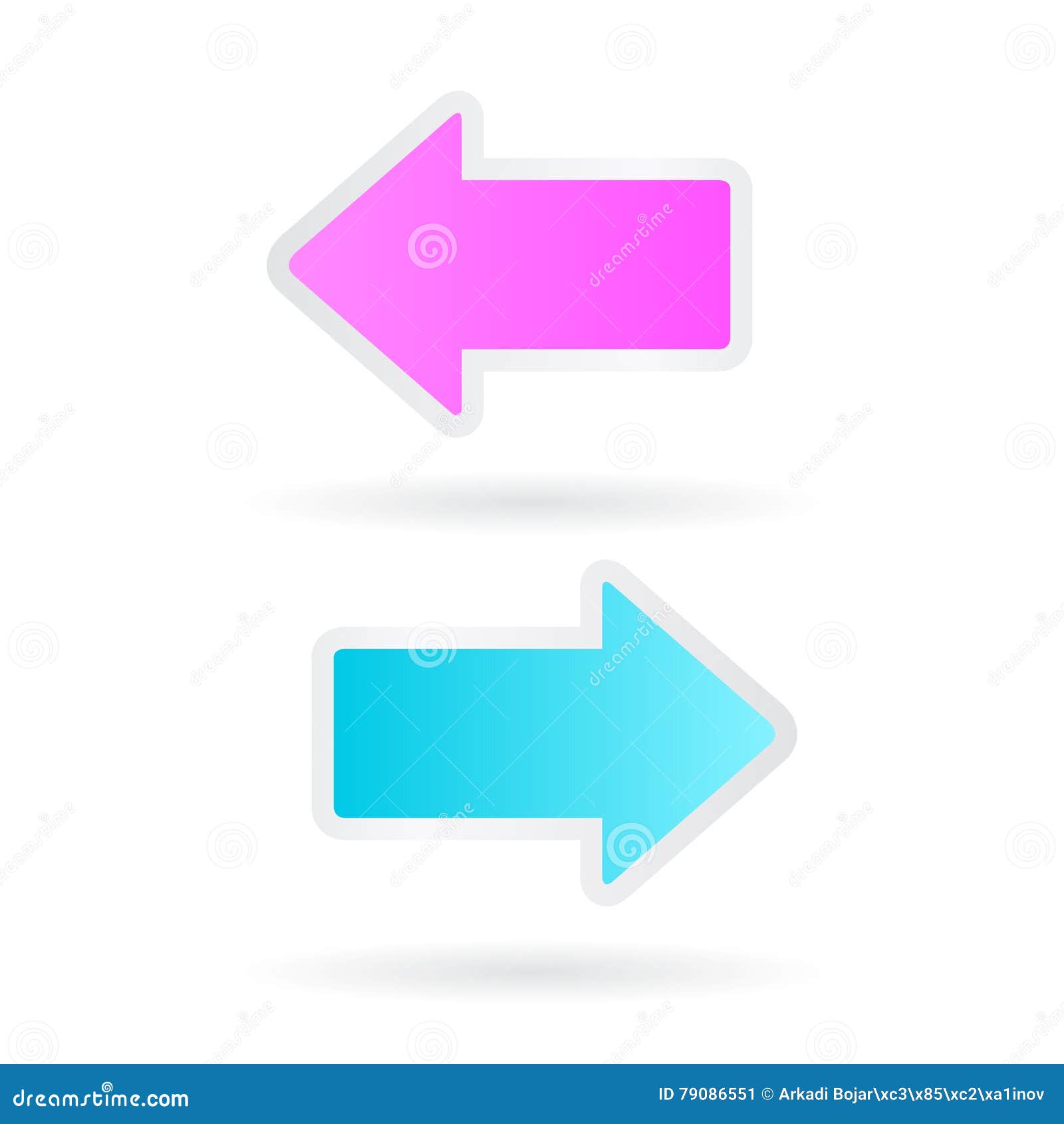Left right paper arrow stock vector. Illustration of graphics - 79086551