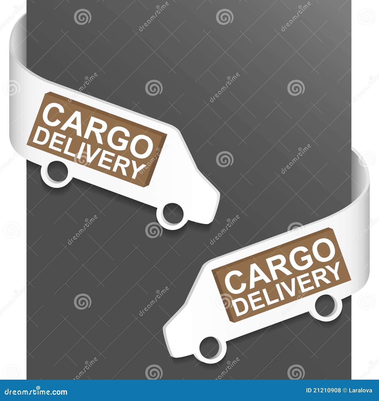 Left and Right Side Sign - Cargo Delivery Stock Vector - Illustration ...