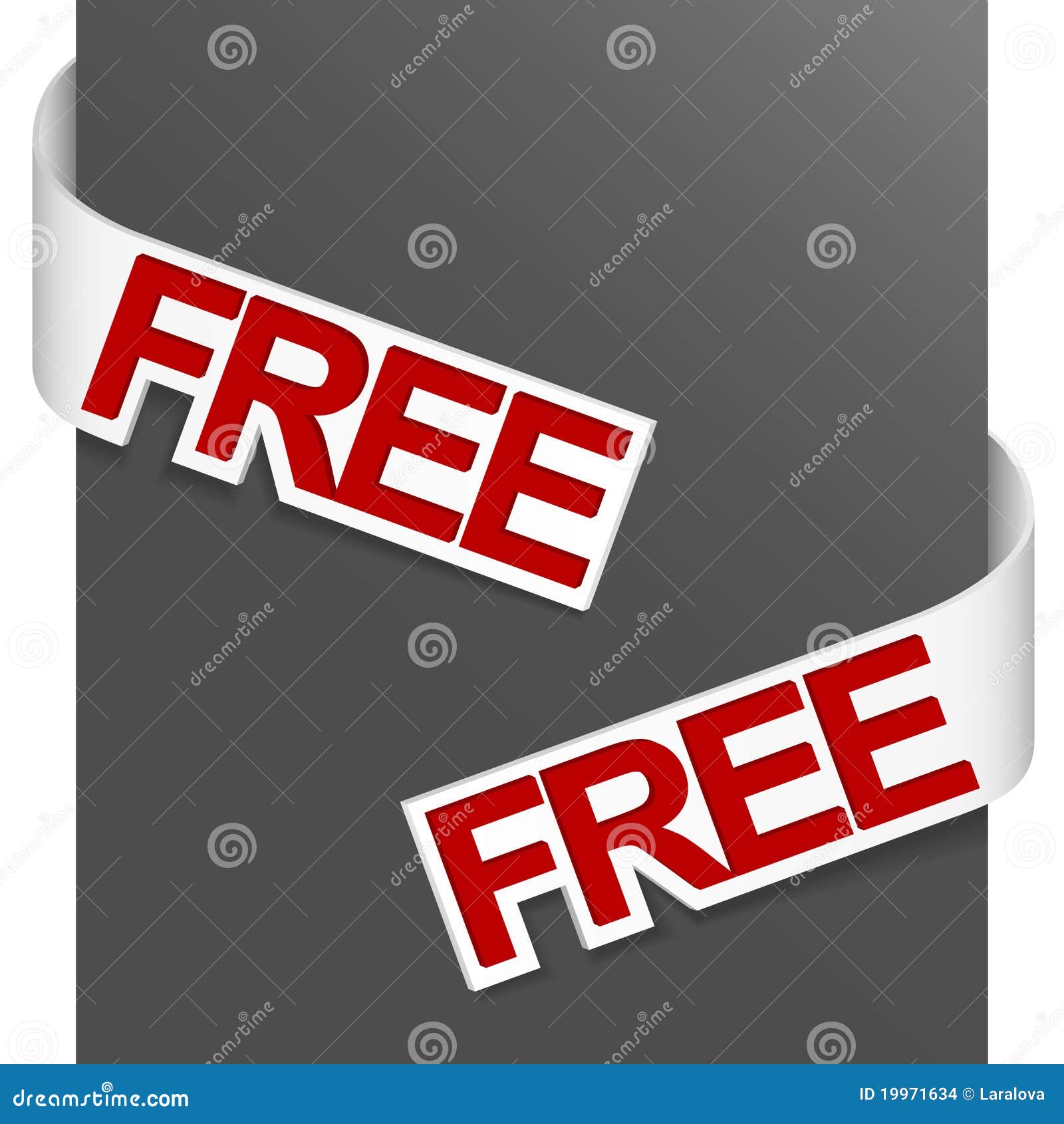 Sign Up Free INFO Store Sign Set Vector Illustration | CartoonDealer ...