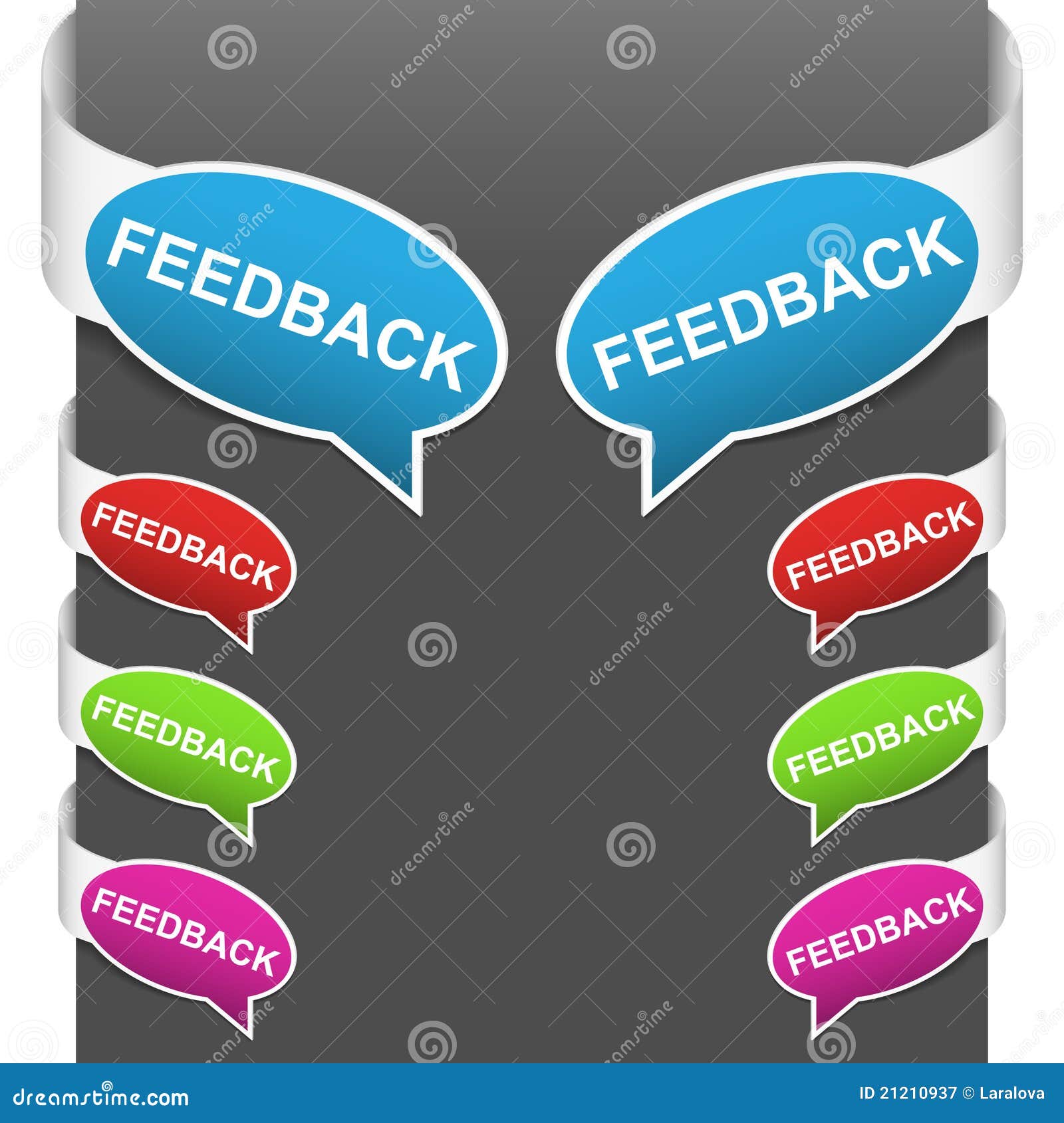 Left and Right Side Signs - Feedback Stock Vector - Illustration of ...