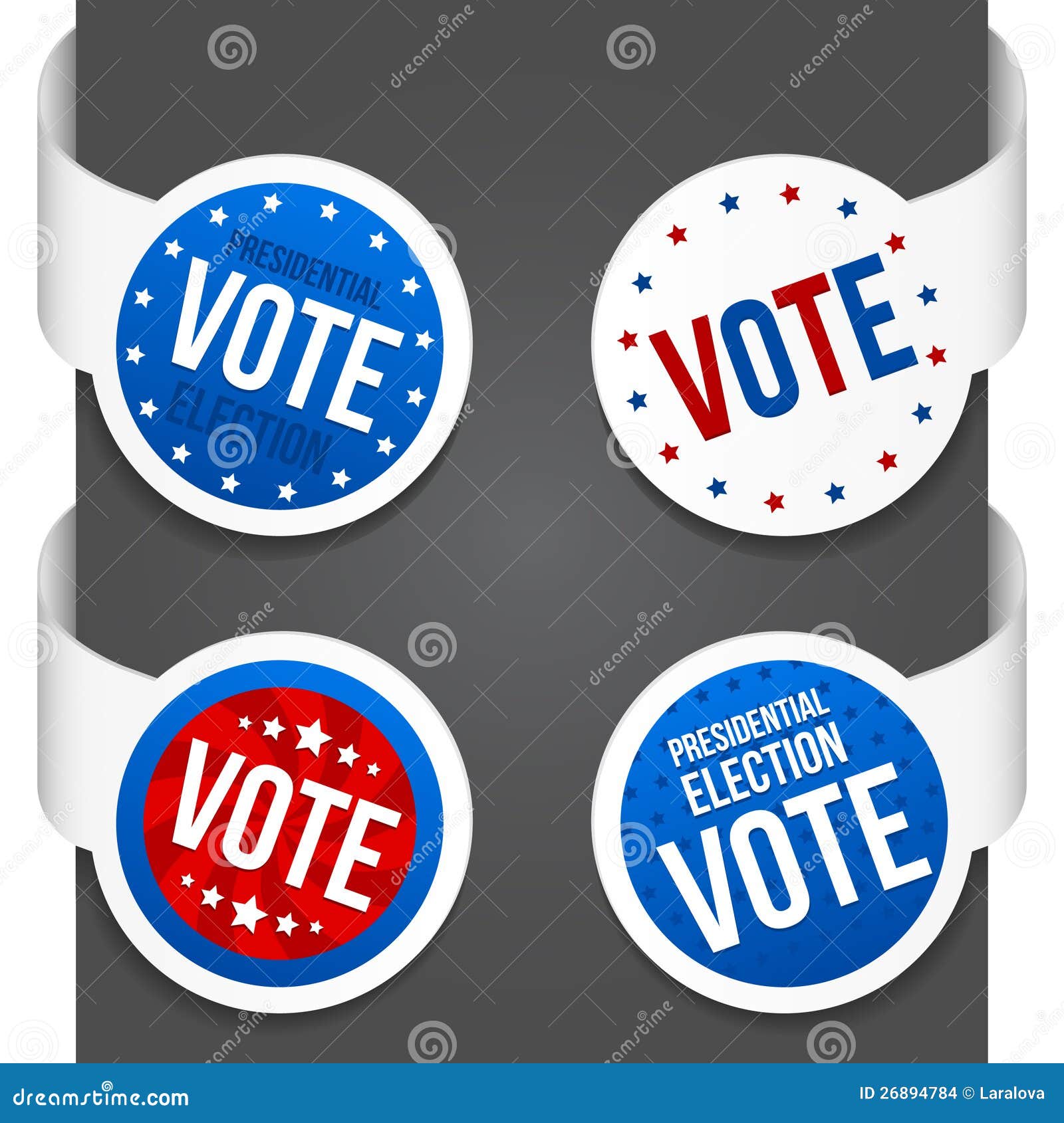 Left and Right Side Signs - Vote Stock Vector - Illustration of label ...