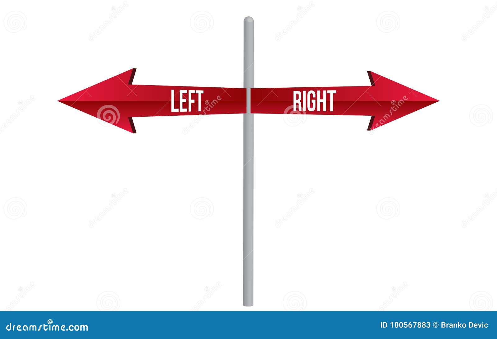 Left and Right Sign Vector Illustration Stock Vector - Illustration of ...