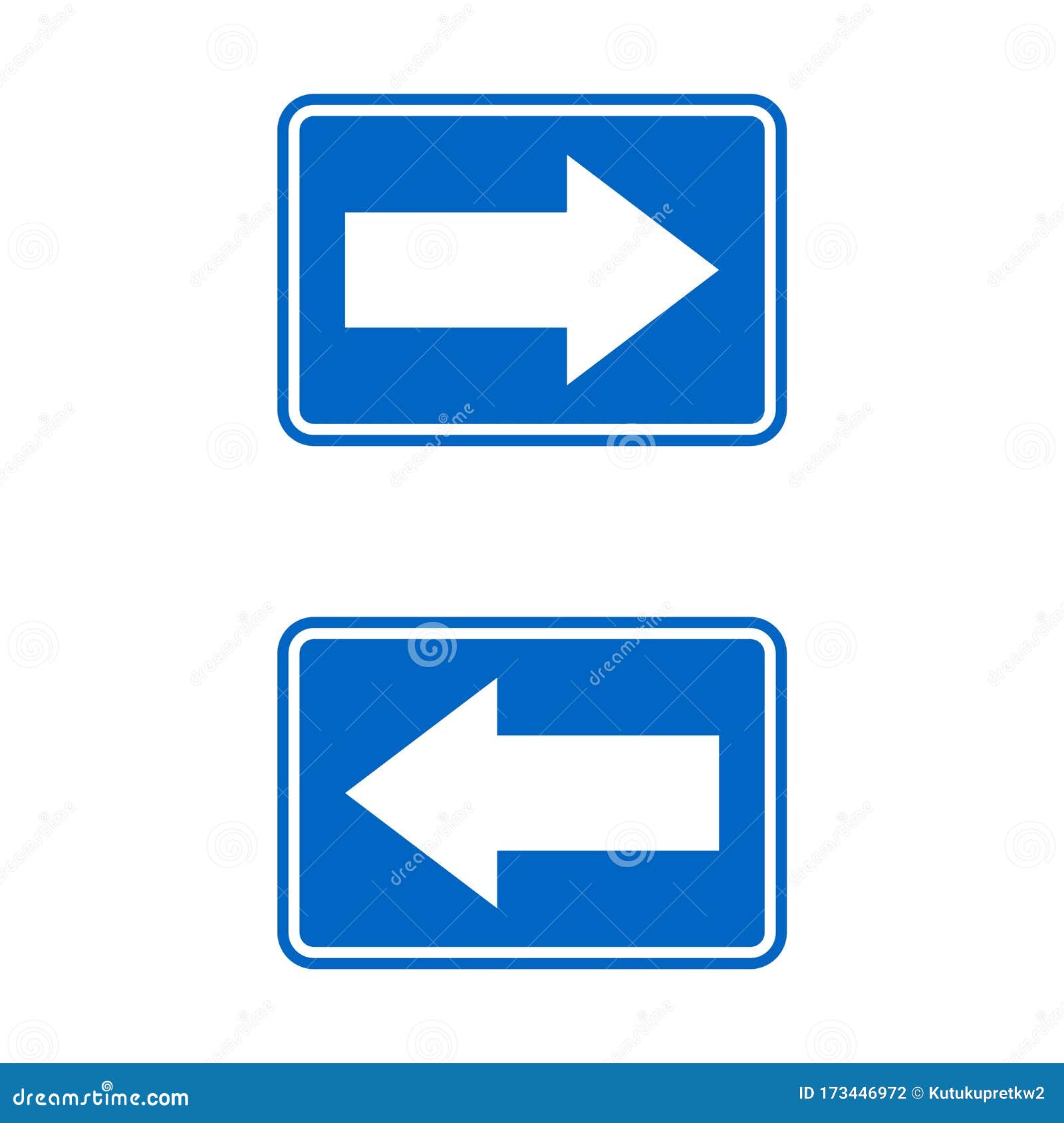 Left or Right Sign Vector Logo Template Illustration Design. Vector EPS ...