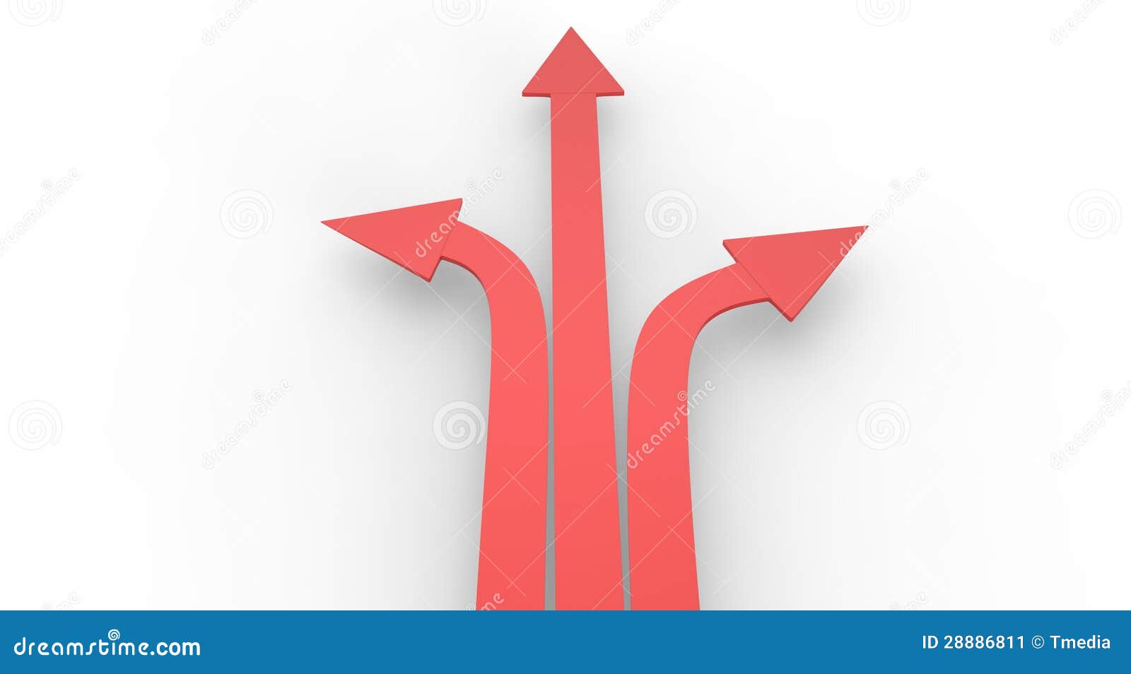 Left, Right or Straight Ahead? Stock Illustration - Illustration of ...