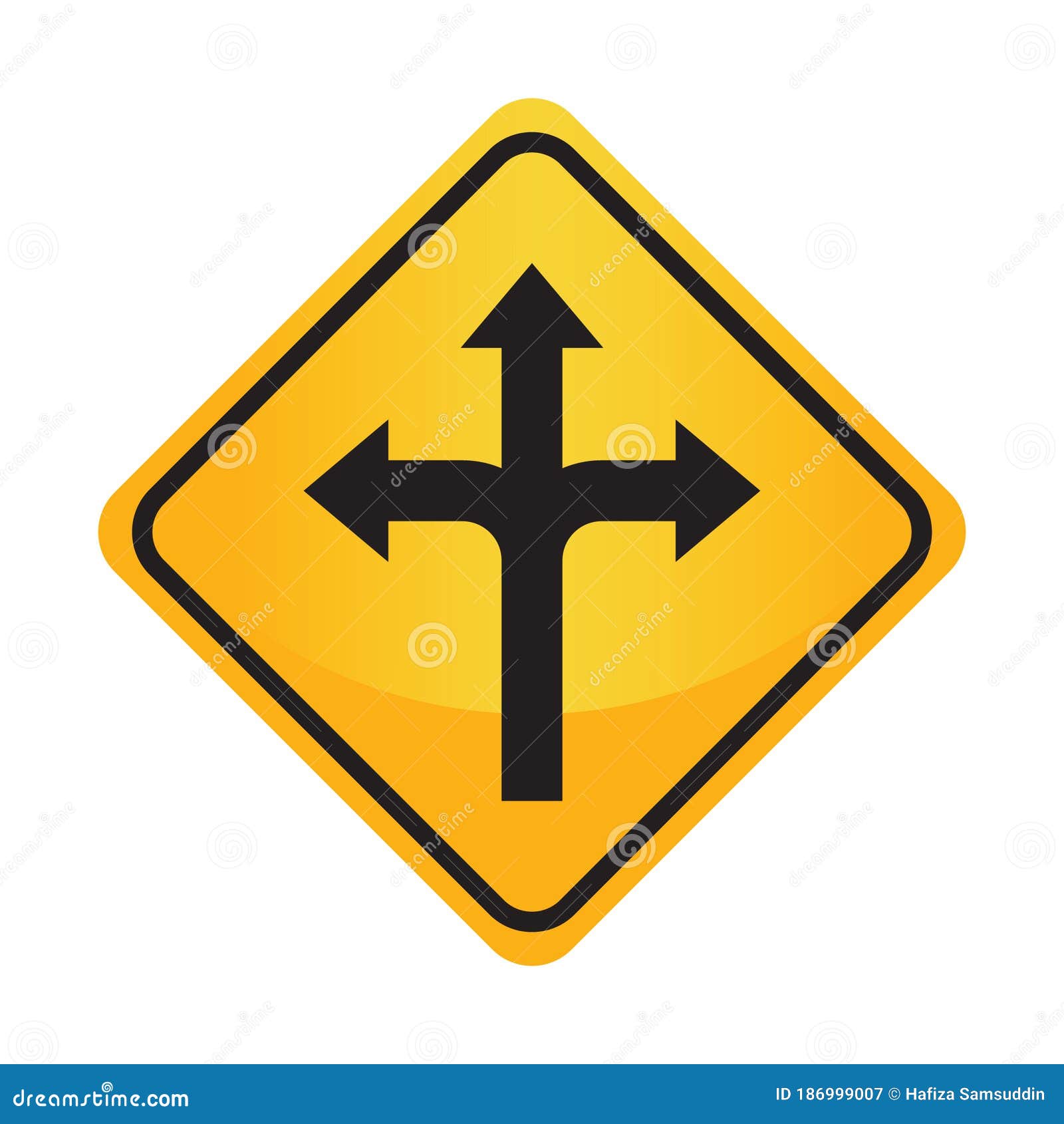 Left, Right Or Straight Arrow Auxiliary Sign. Vector Illustration ...