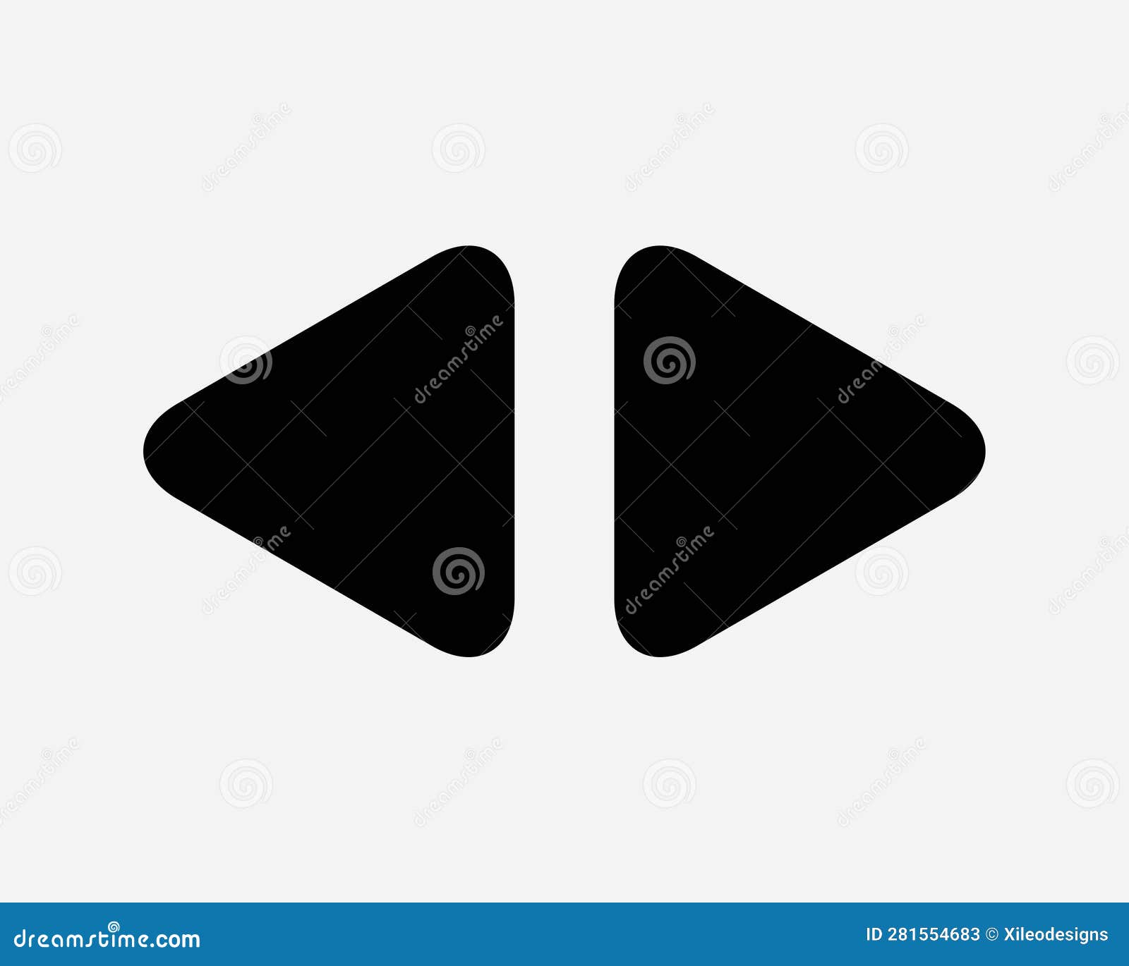 Left Right Triangle Arrow Icon Forward Backward Next Skip Back Previous ...