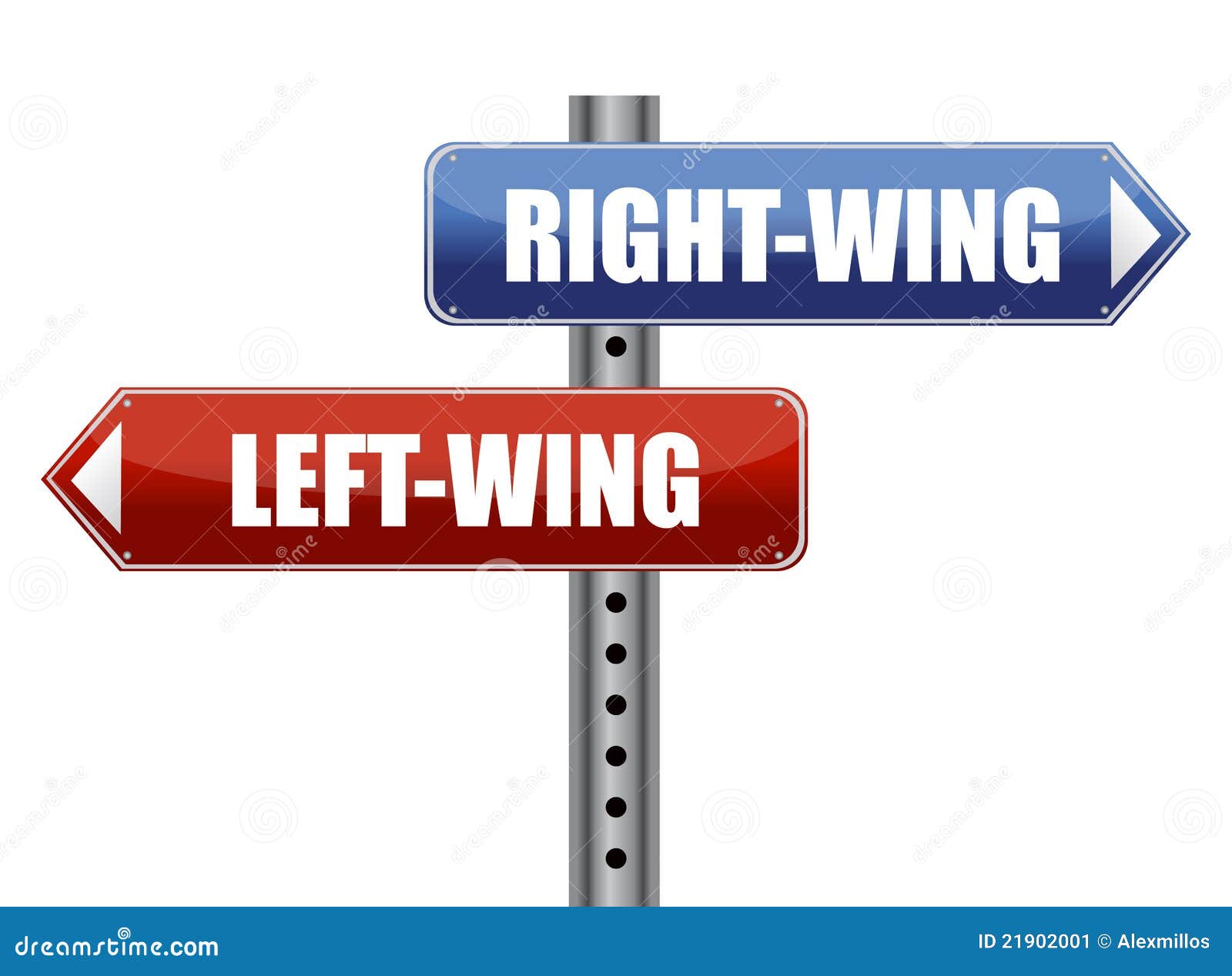 Left and Right Wing Sign Illustration Stock Vector - Illustration of ...