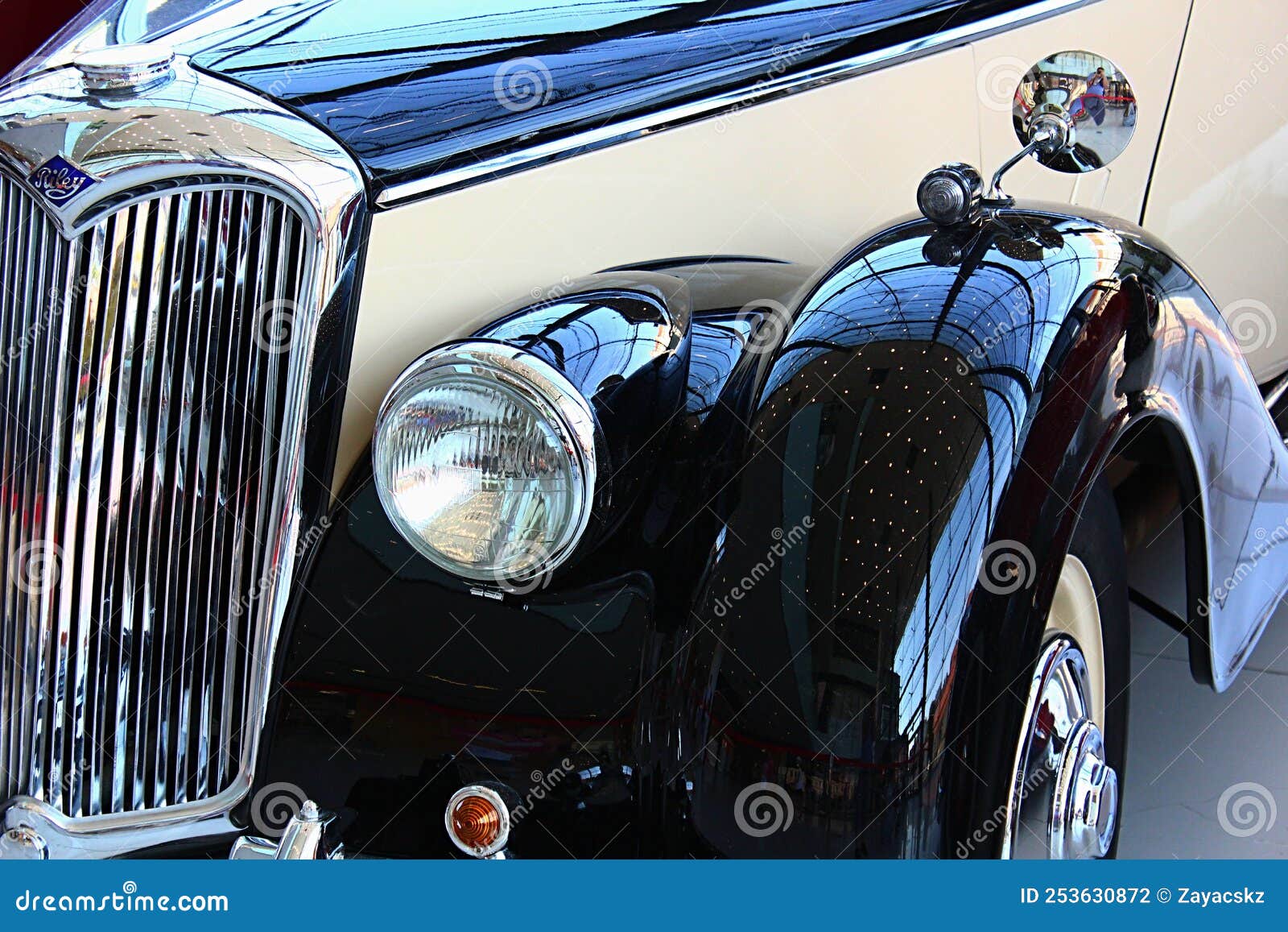 Left Side of Front Mask and Massive Bumper of Veteran British Executive ...