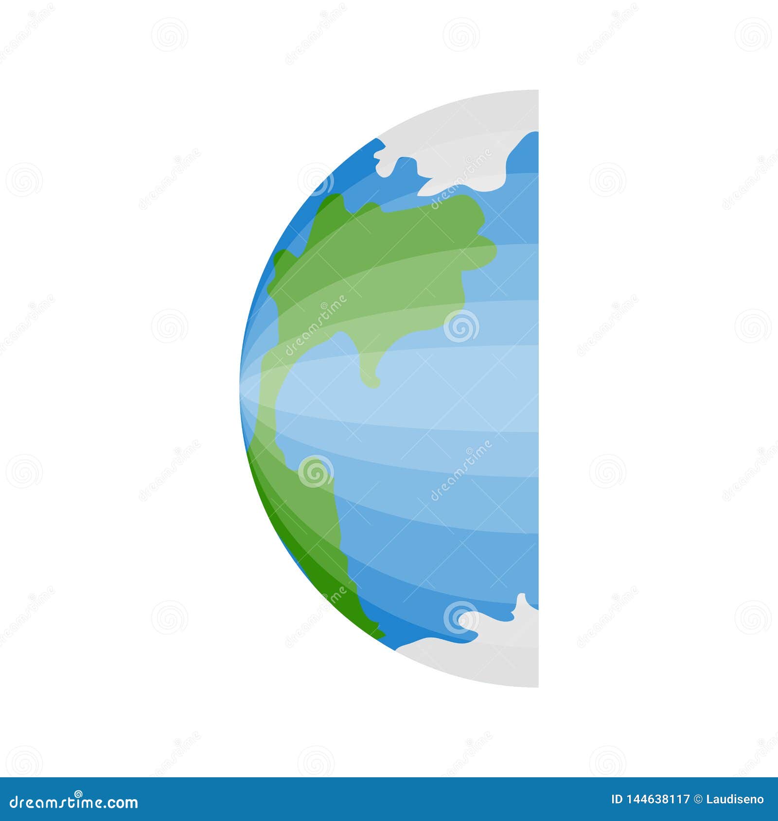 Left Side of Our Planet. Earth Day Stock Vector - Illustration of ...
