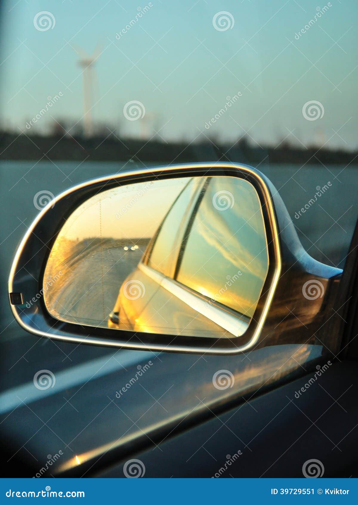 Left Side Rear Vision Mirror of Car Stock Image - Image of glass, close ...
