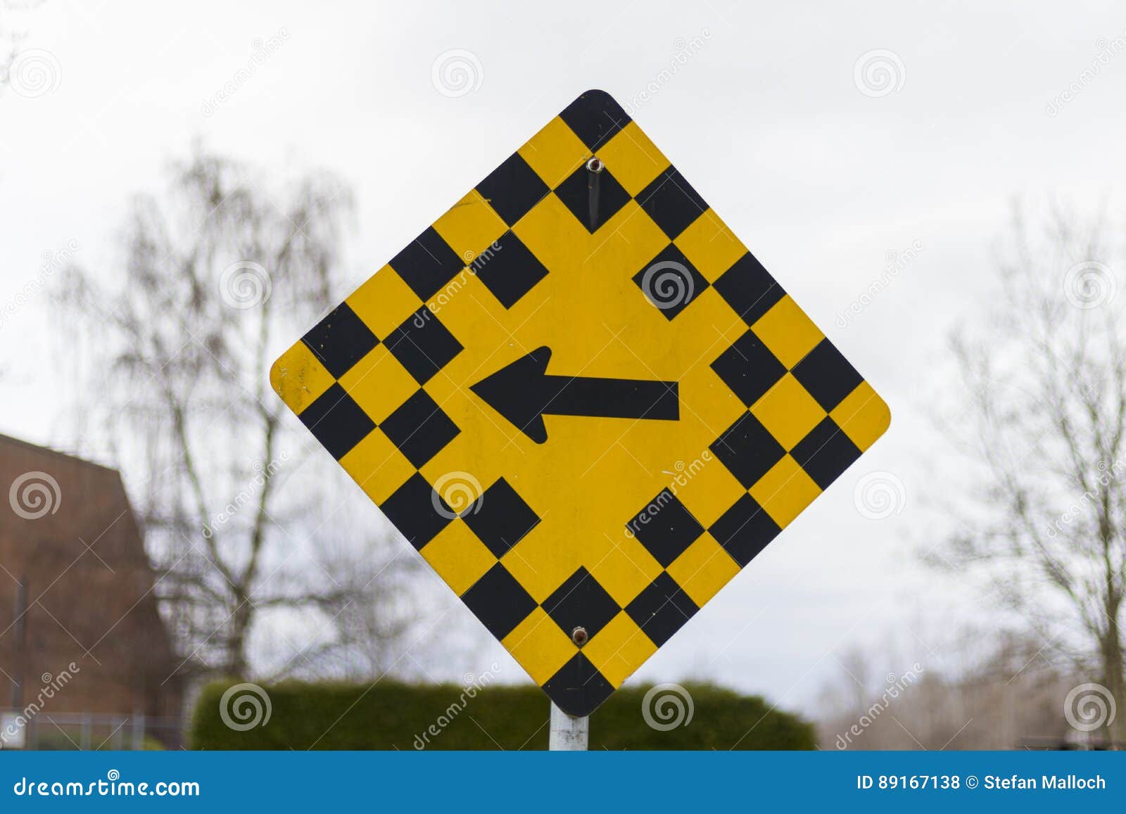 A left turn only sign stock photo. Image of roundabout - 89167138