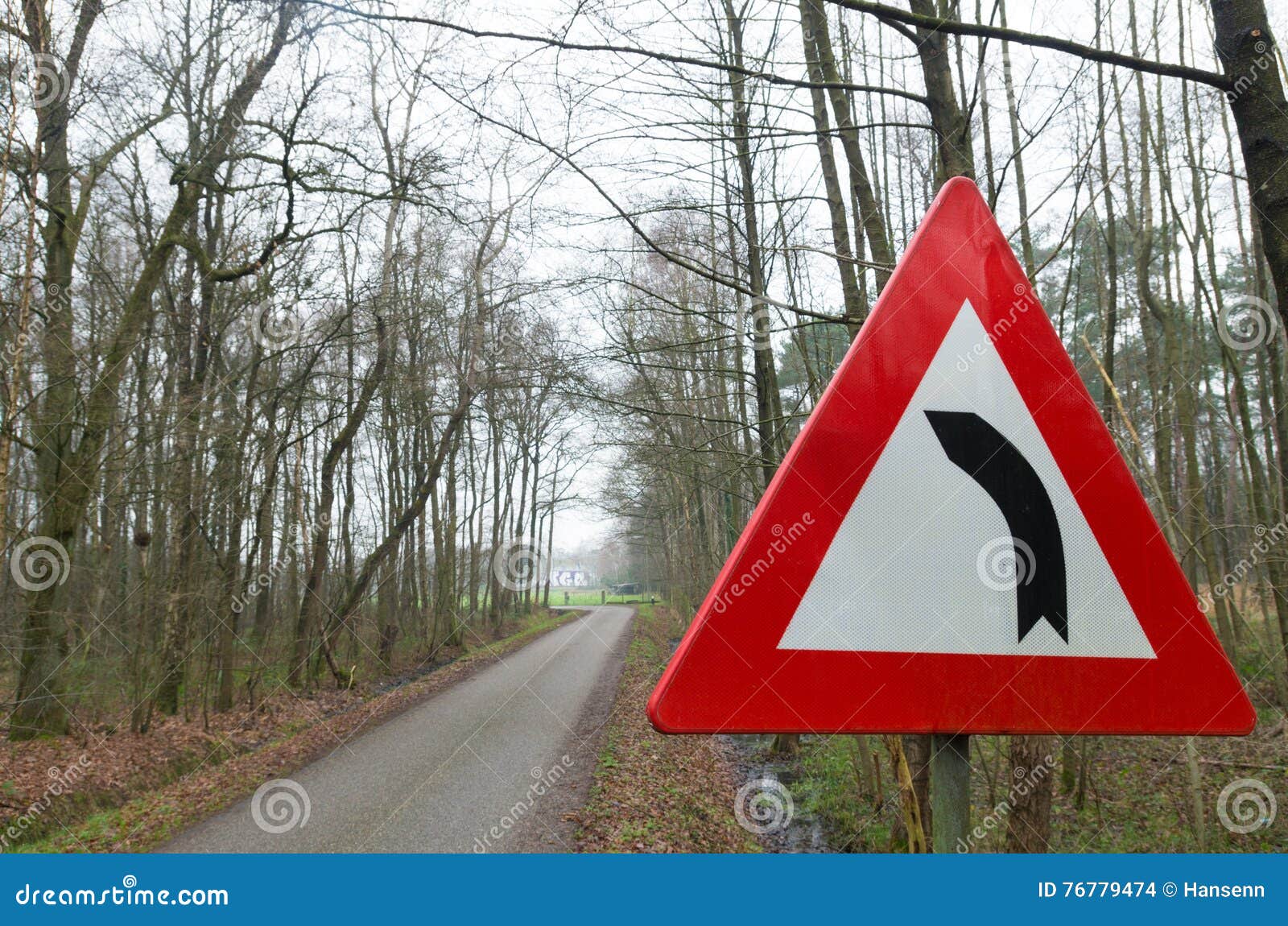 Left turn stock photo. Image of roadside, information - 76779474