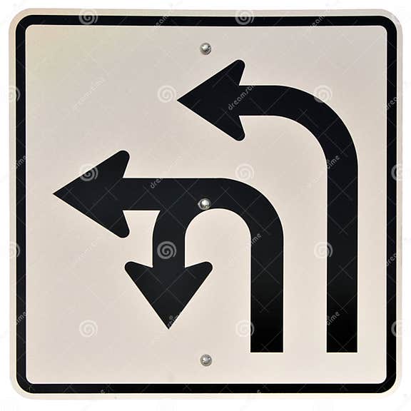 Left & U-Turn stock image. Image of metal, left, turn - 4034023