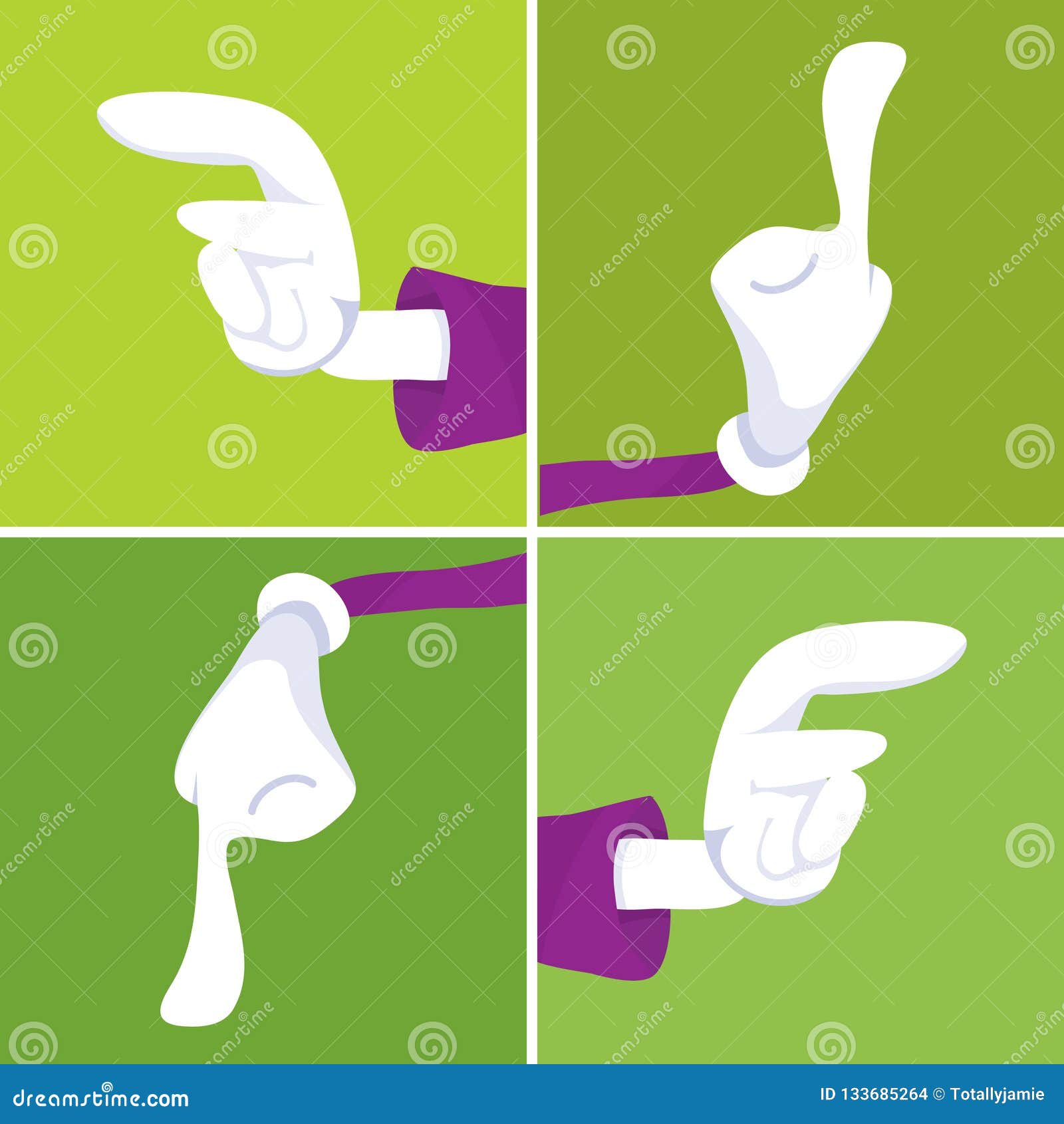 Left Up Down Right stock illustration. Illustration of gesture - 133685264