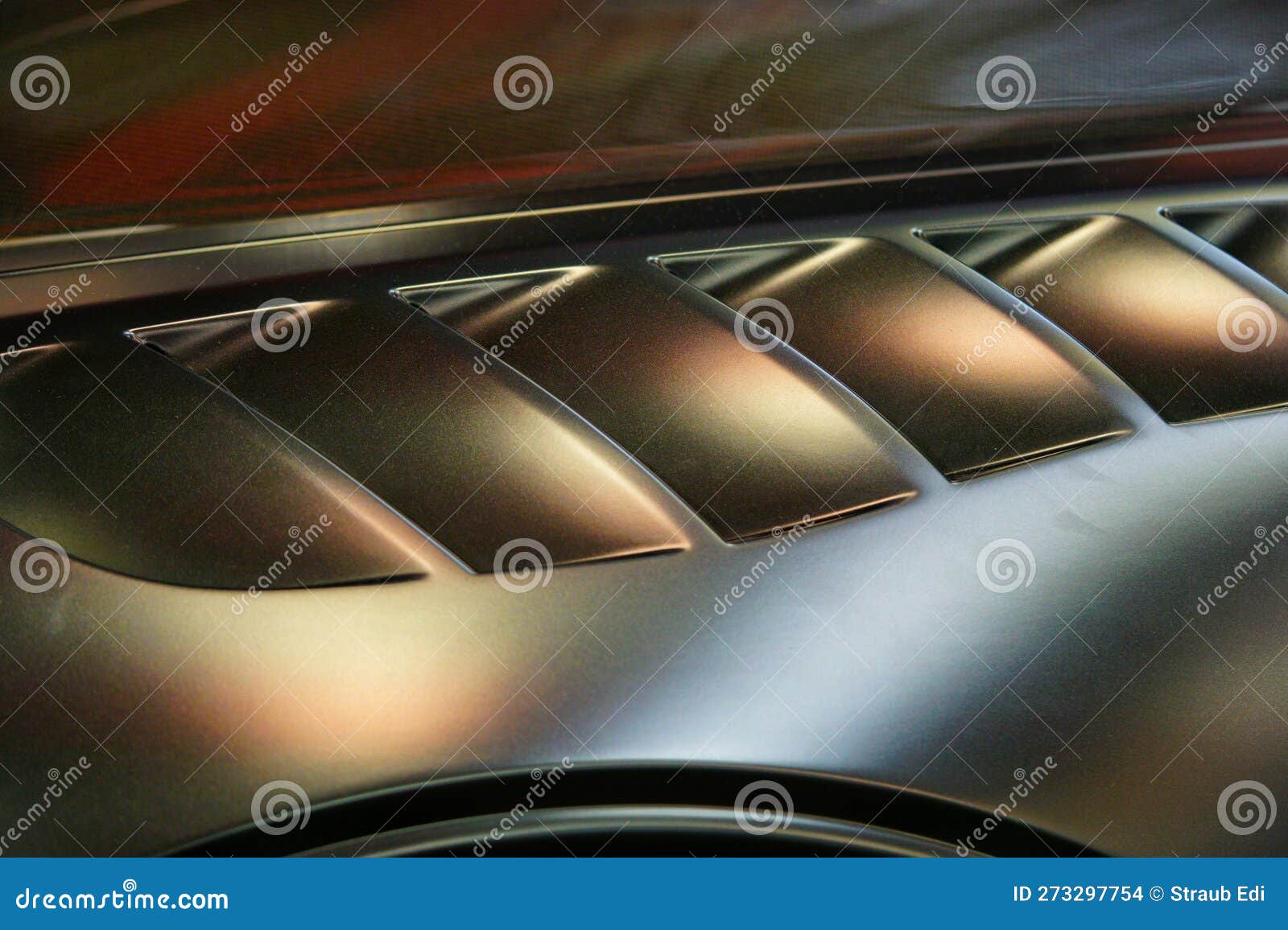 Left wing of a sport car stock photo. Image of wing - 273297754
