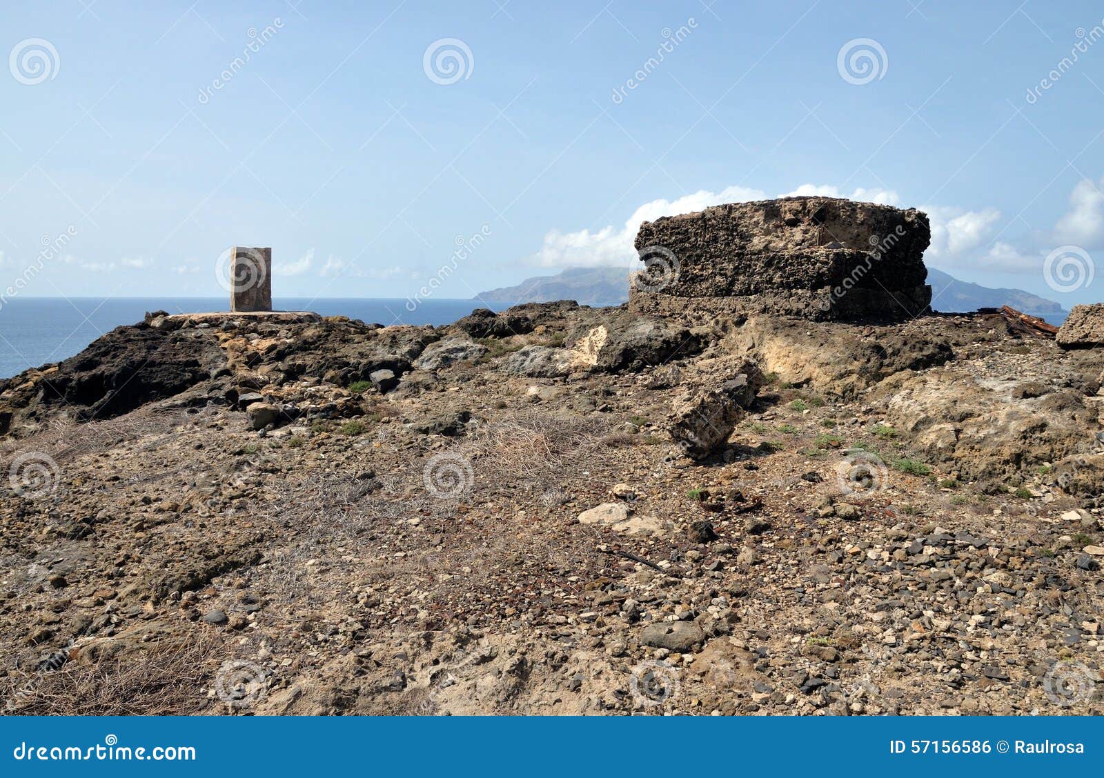 Leftover Concrete Slab of Light Tower Stock Photo - Image of heat ...