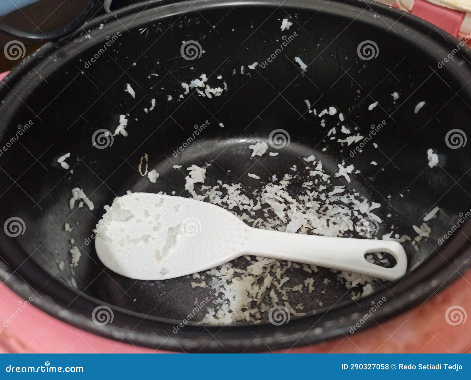 Leftover rice on magic com stock photo. Image of magic - 290327058