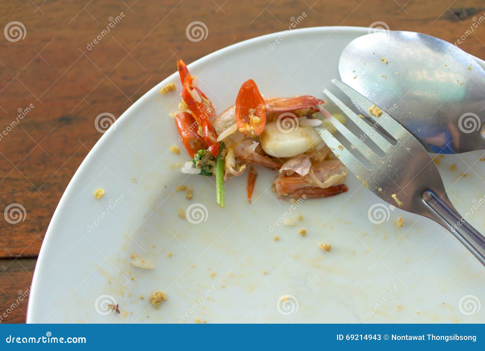 Leftover Thai food stock image. Image of finished, thai - 69214943