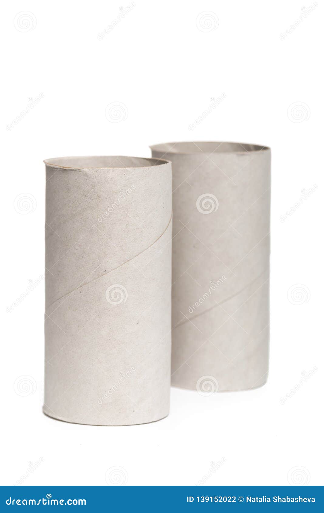 Leftover Tissue Paper Roll on Isolate Background Stock Photo - Image of ...
