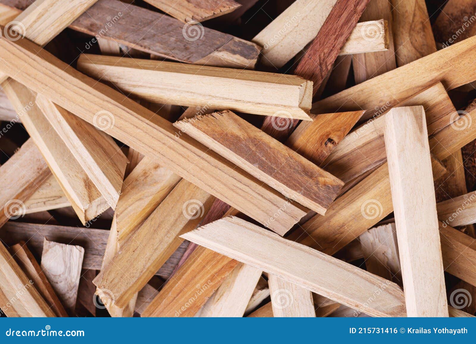 Leftover Wood Scraps from Home Interior Work Stock Photo - Image of ...