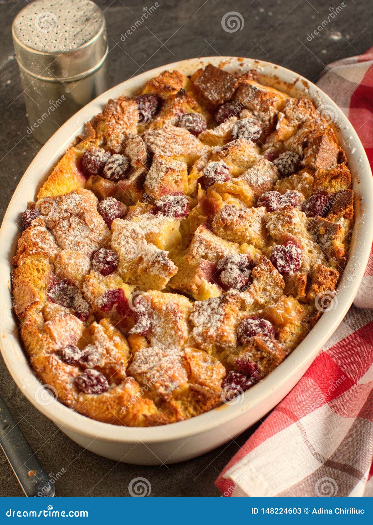 Leftovers bread pudding stock image. Image of fruit - 148224603